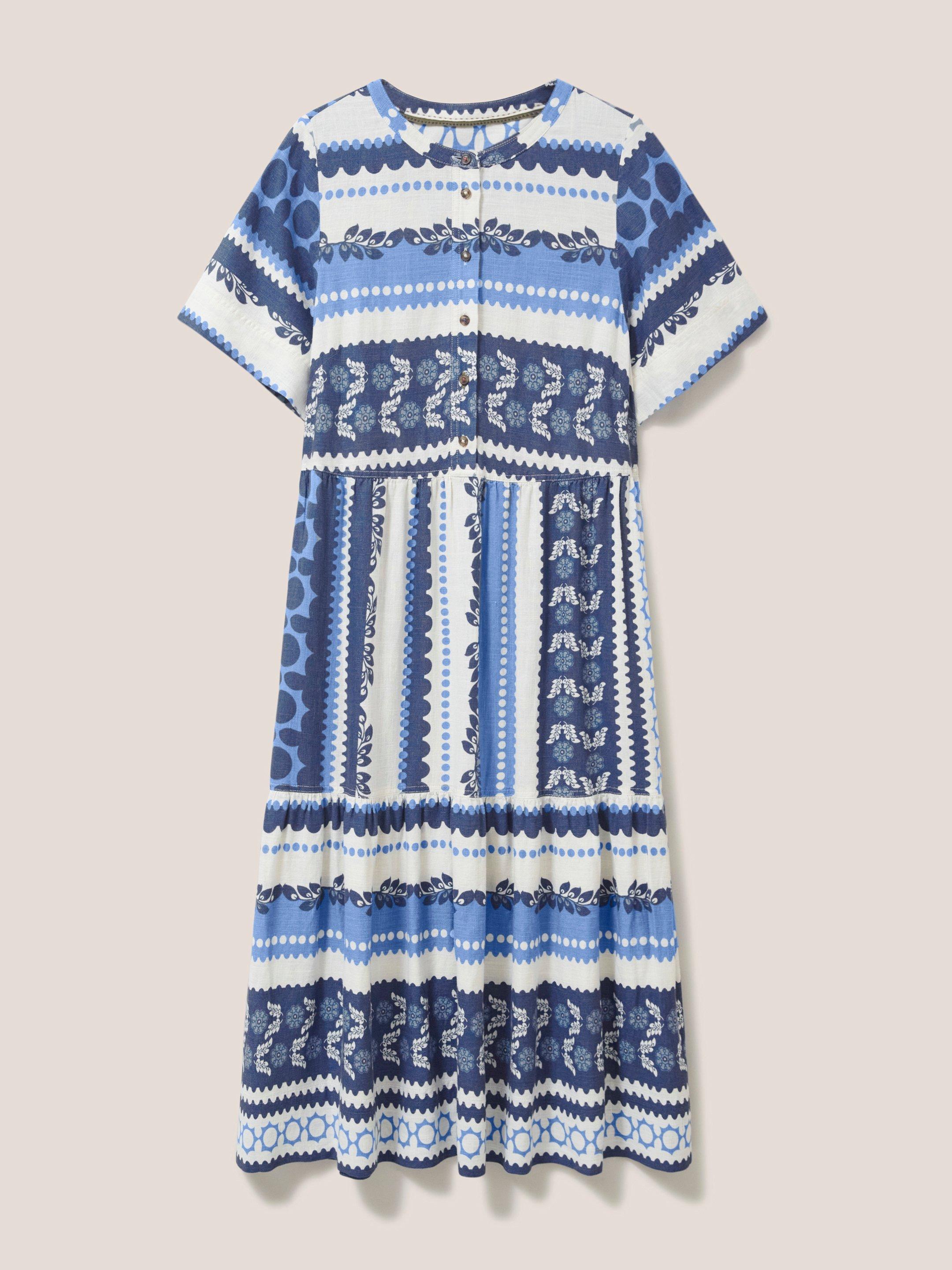 Pip Midi Dress in BLUE MULTI | White Stuff
