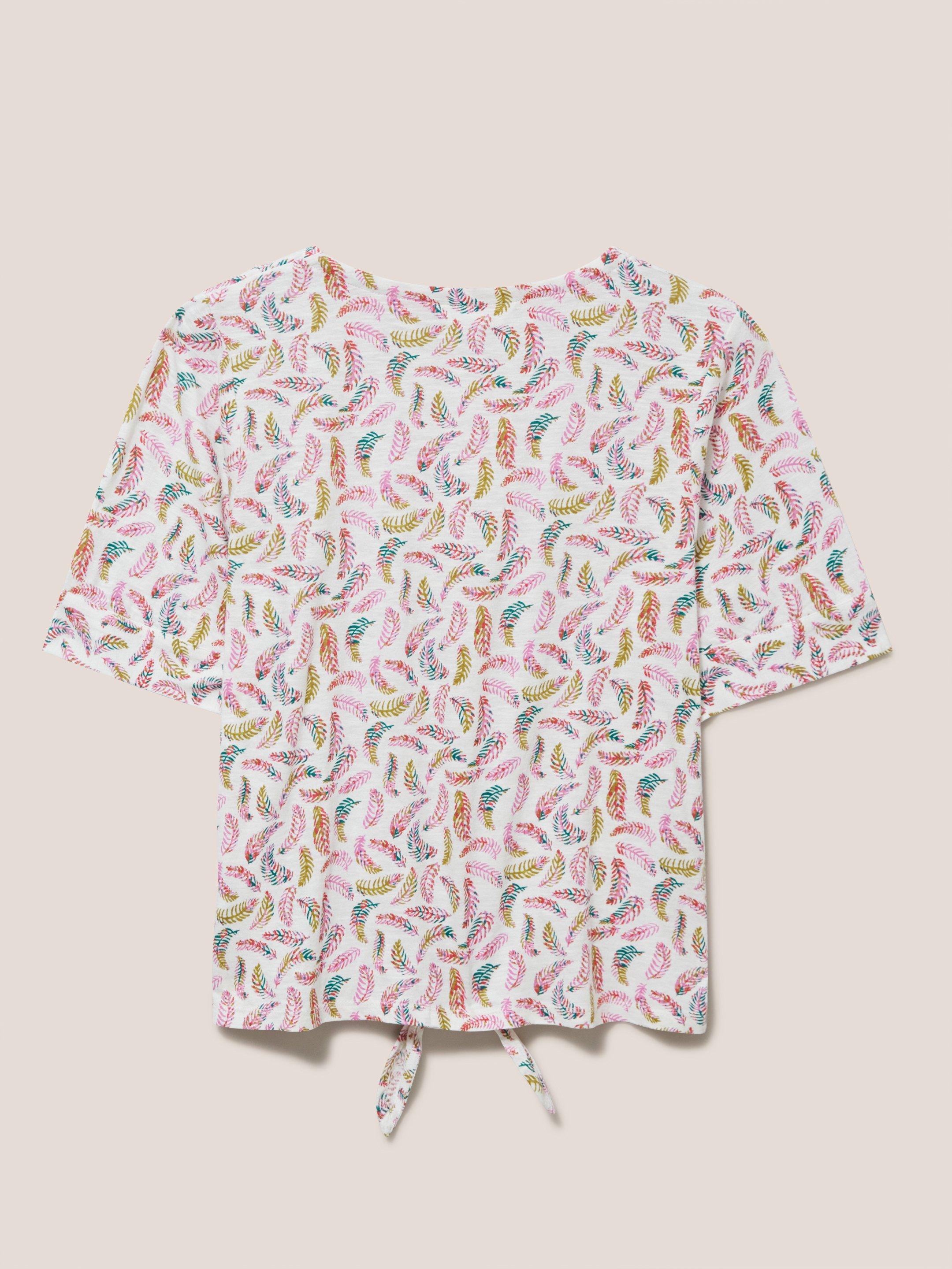Tie Hem Print Top in NATURAL PRINT | White Stuff