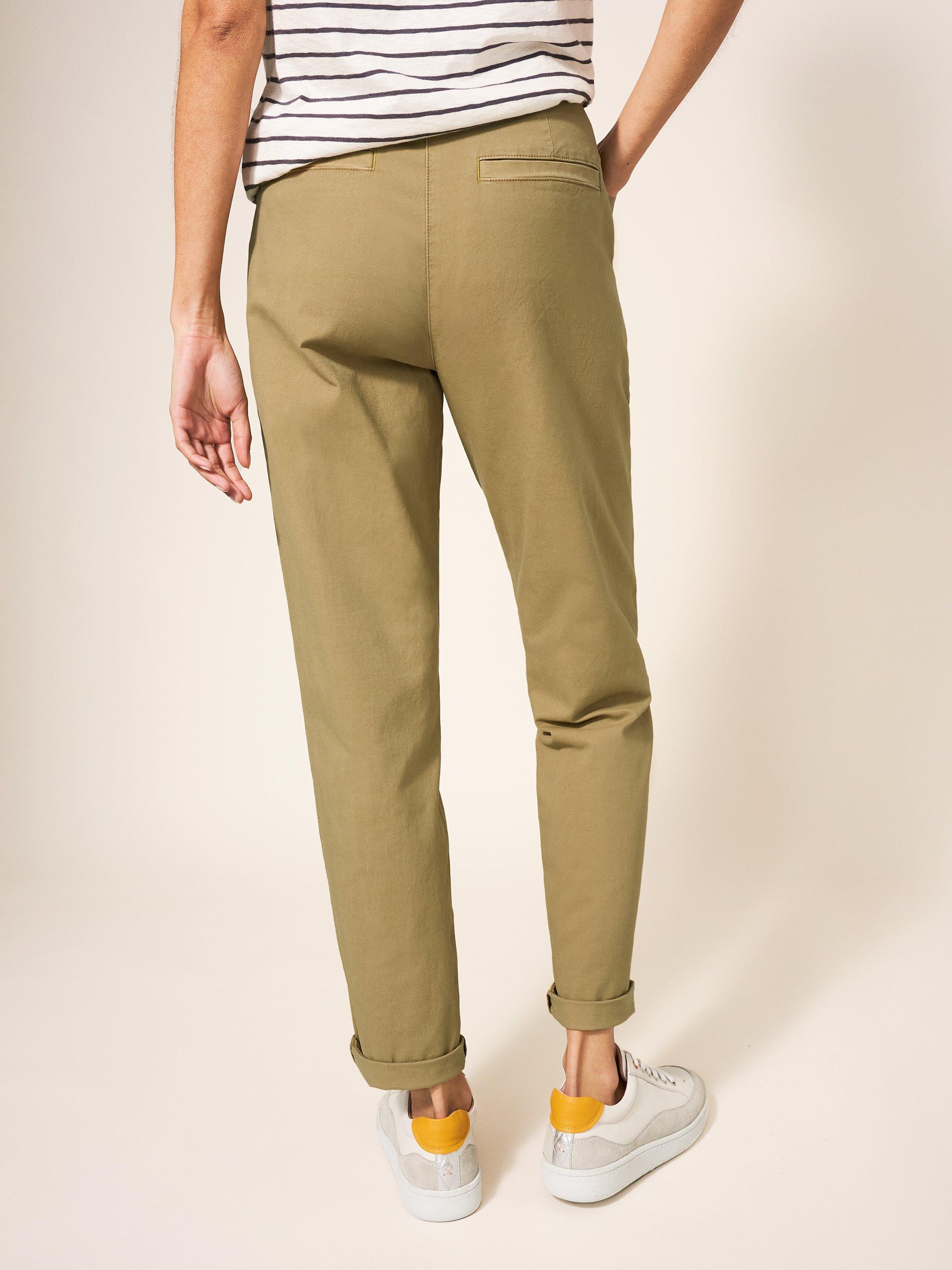 Twister Tea Dye Chino in DARK NATURAL | White Stuff