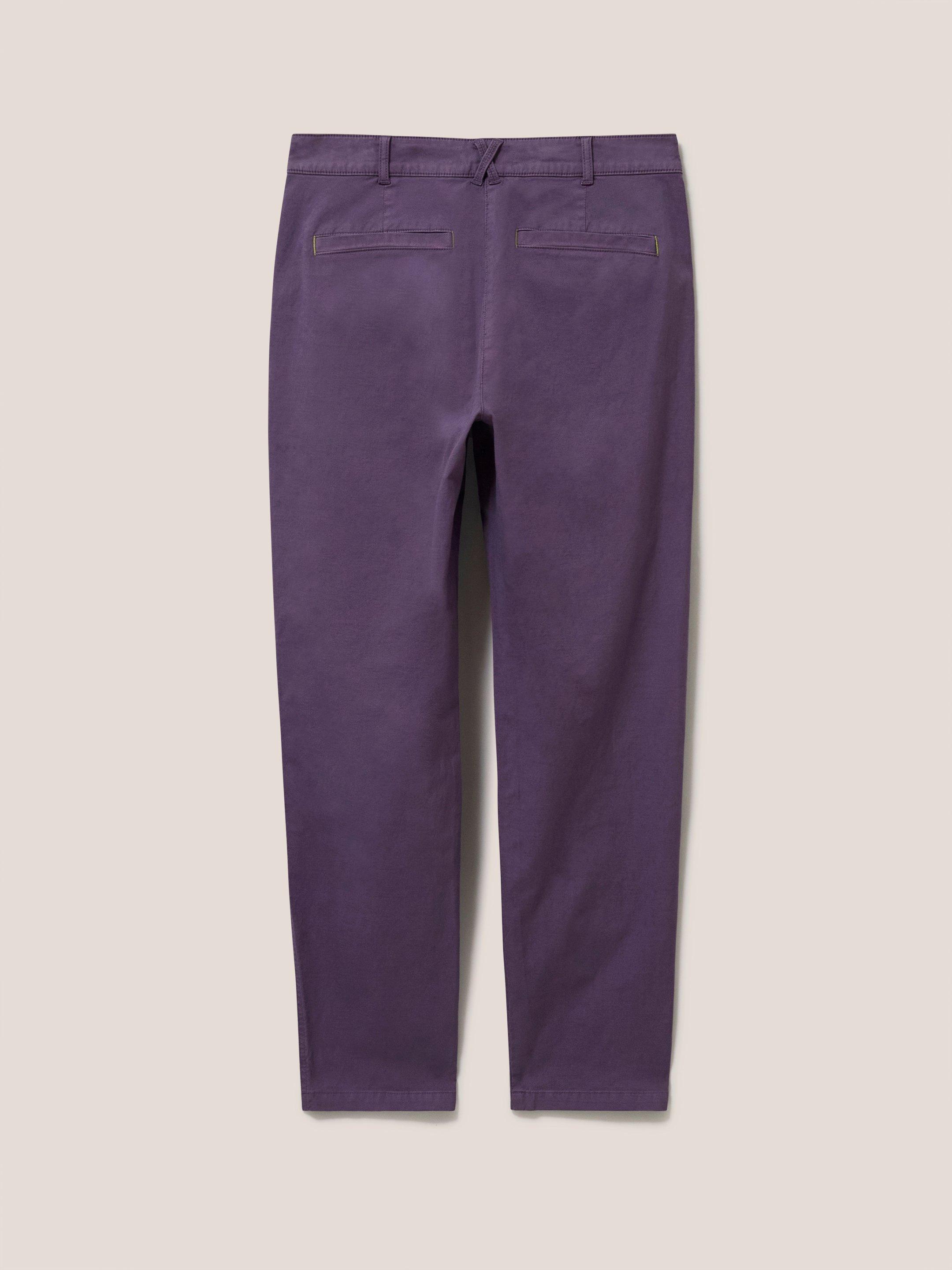 Twister Tea Dye Chino in MID PURPLE | White Stuff