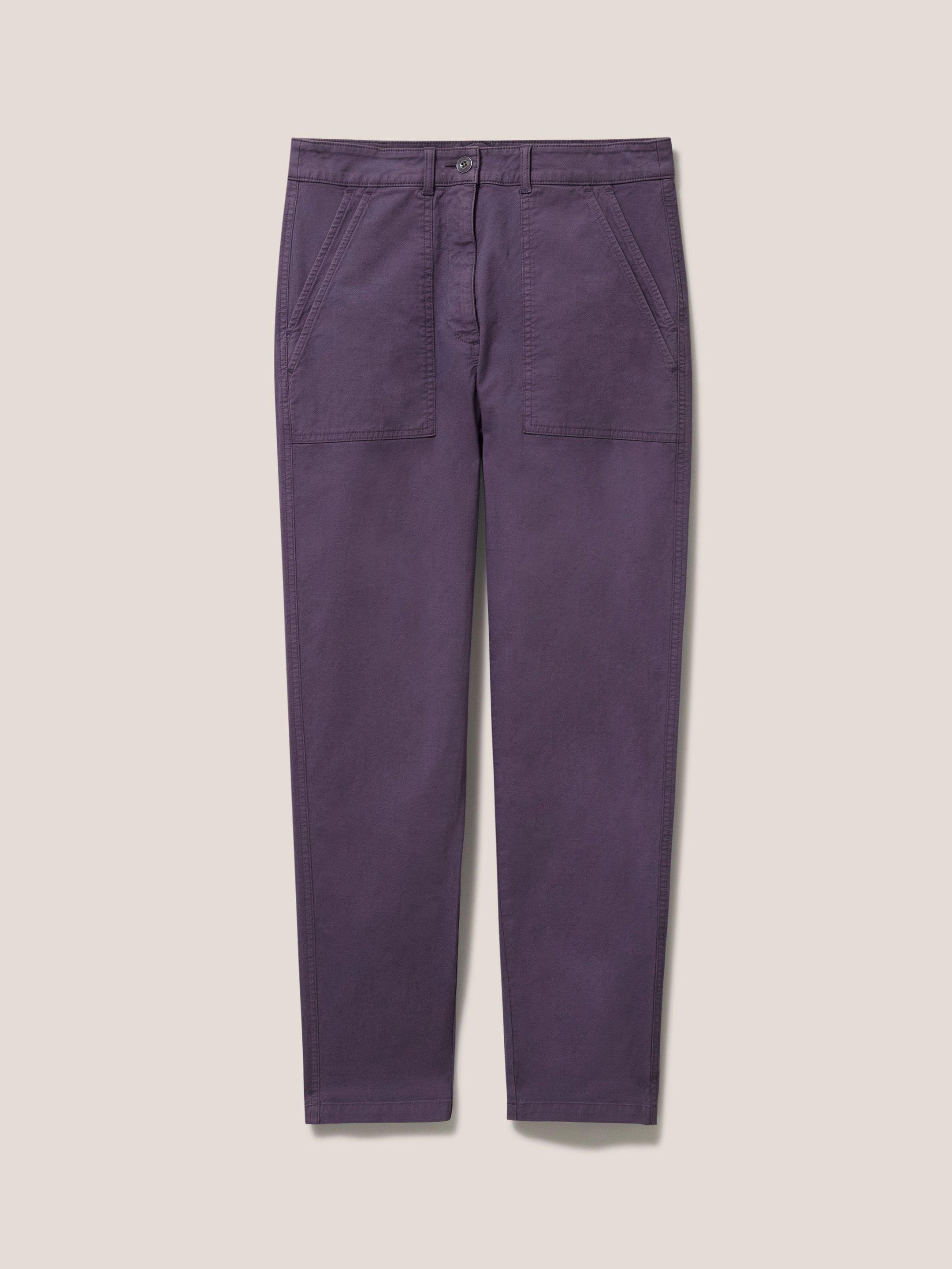 Twister Tea Dye Chino in MID PURPLE | White Stuff