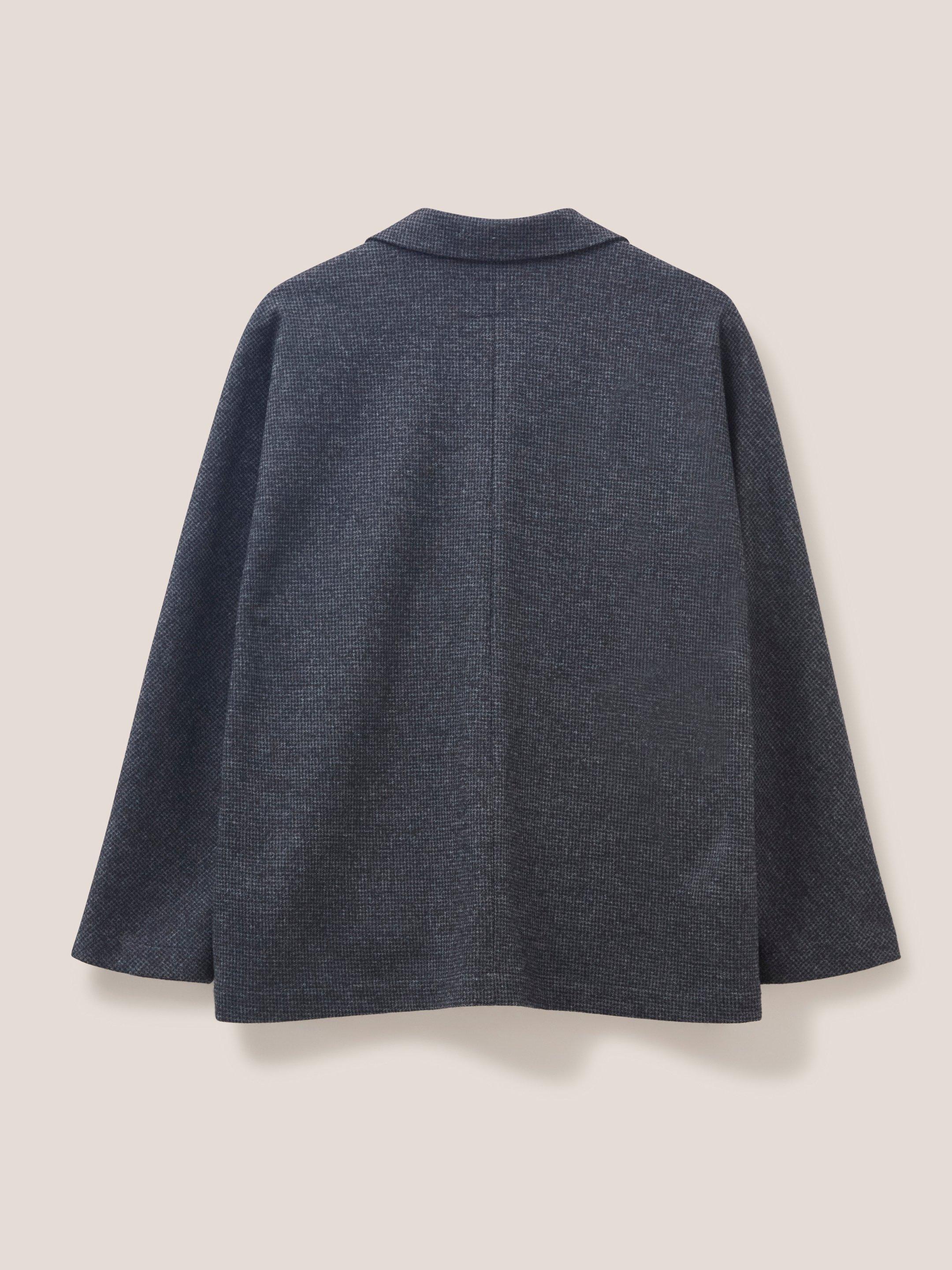 Daphne Smart Long Sleeve Jersey Blazer in GREY MULTI | White Stuff