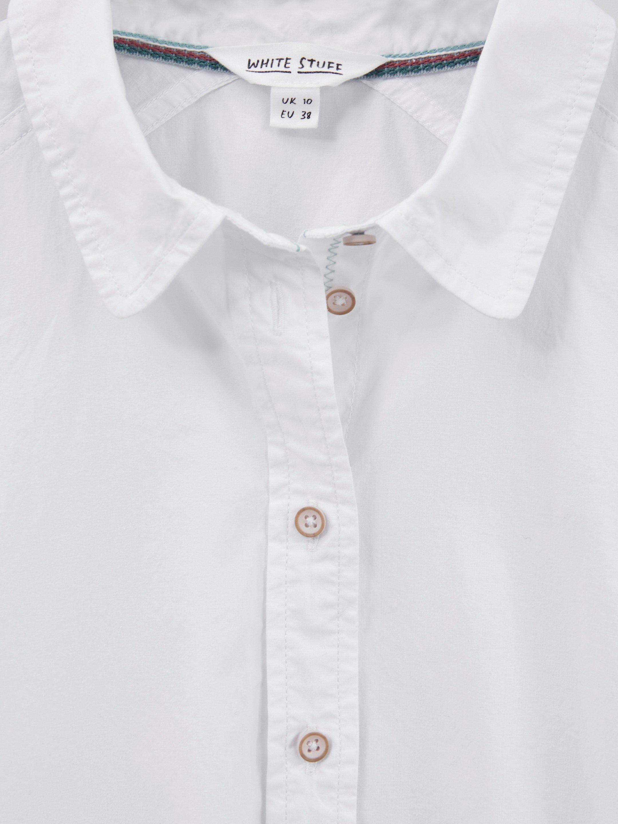 Freya Longline Shirt in NATURAL WHITE | White Stuff