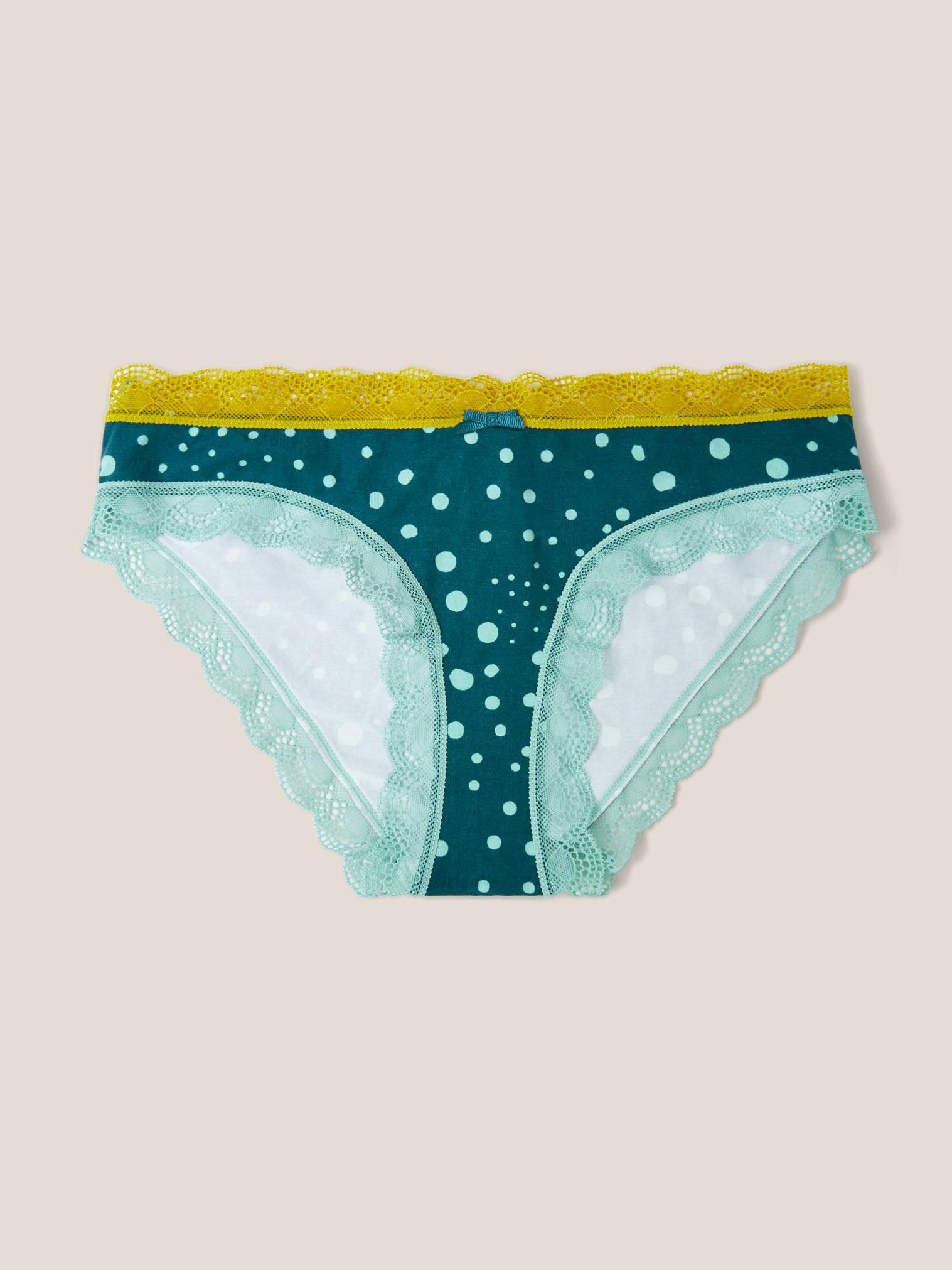 Knicker in TEAL MULTI | White Stuff