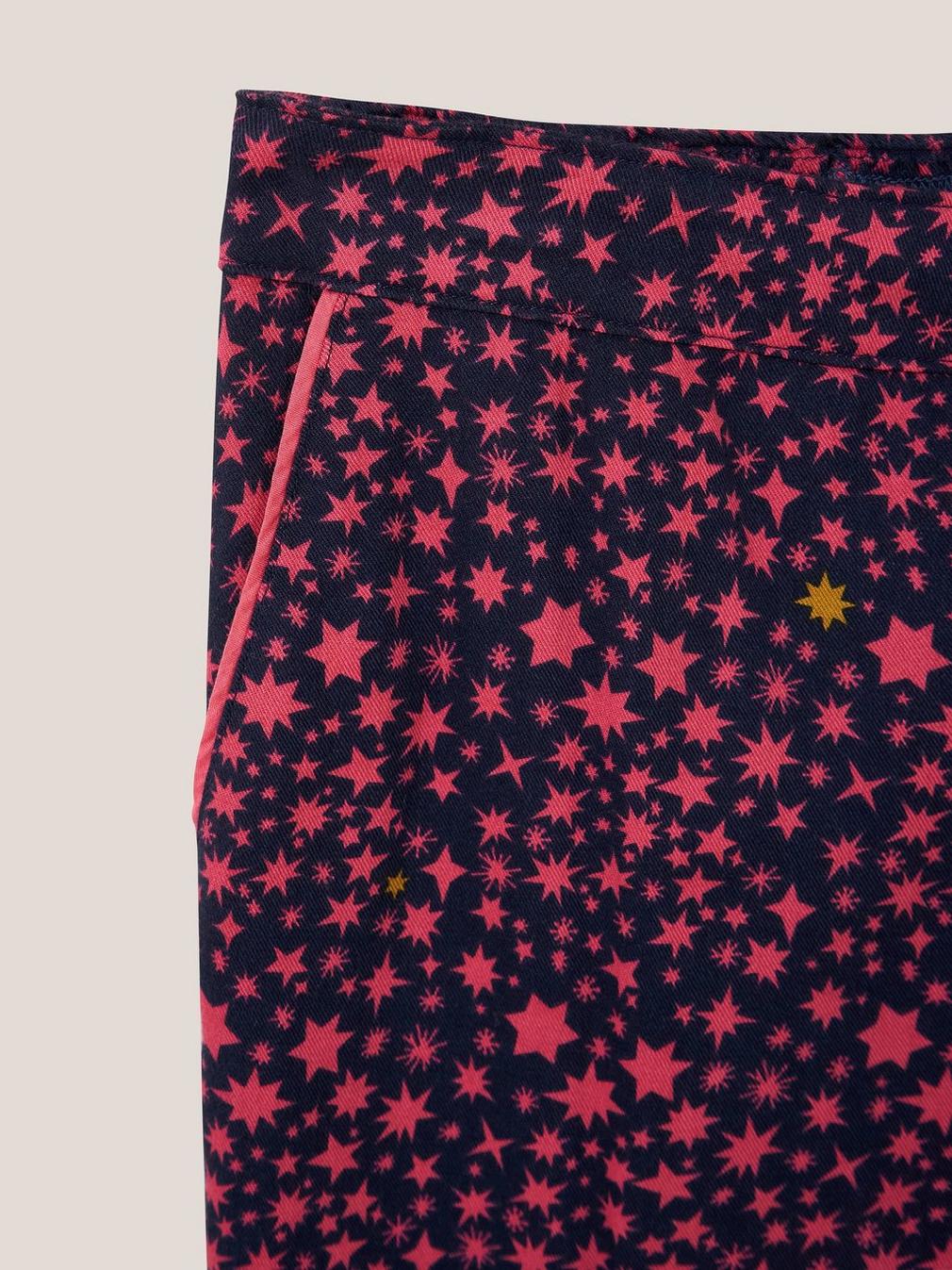 Nina Organic PJ Bottom in NAVY MULTI | White Stuff