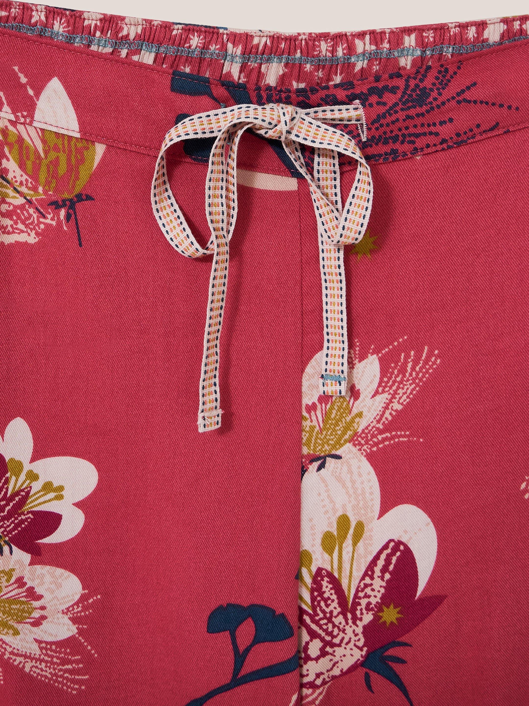 Nina Organic PJ Bottom in PINK MULTI | White Stuff