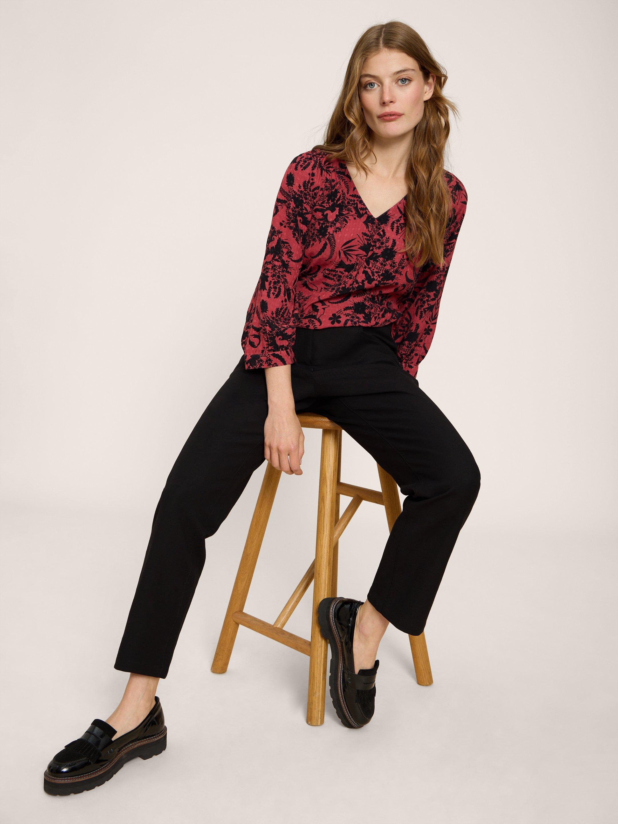 Amber Top in PLUM MULTI | White Stuff