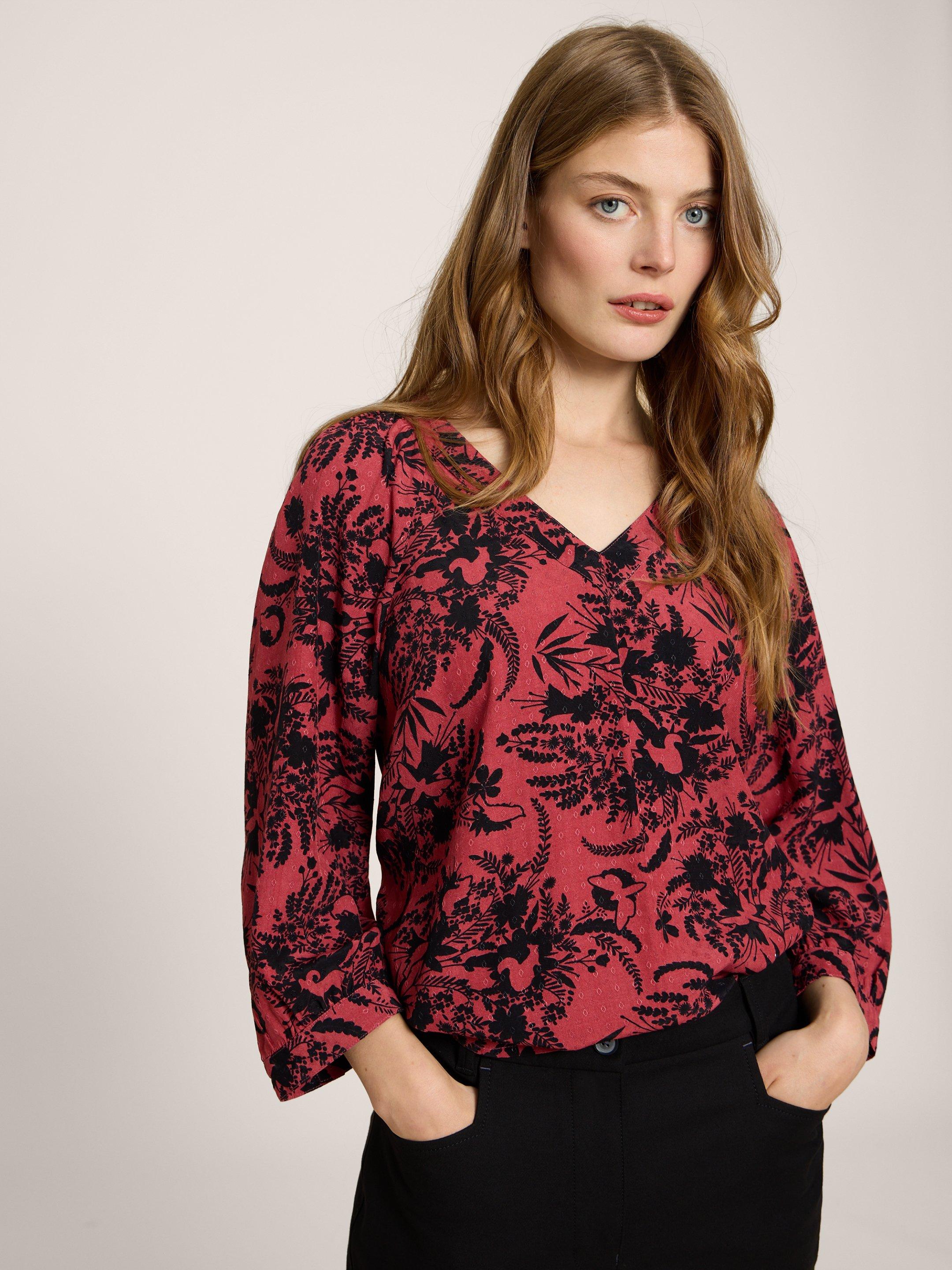 Amber Top in PLUM MULTI | White Stuff