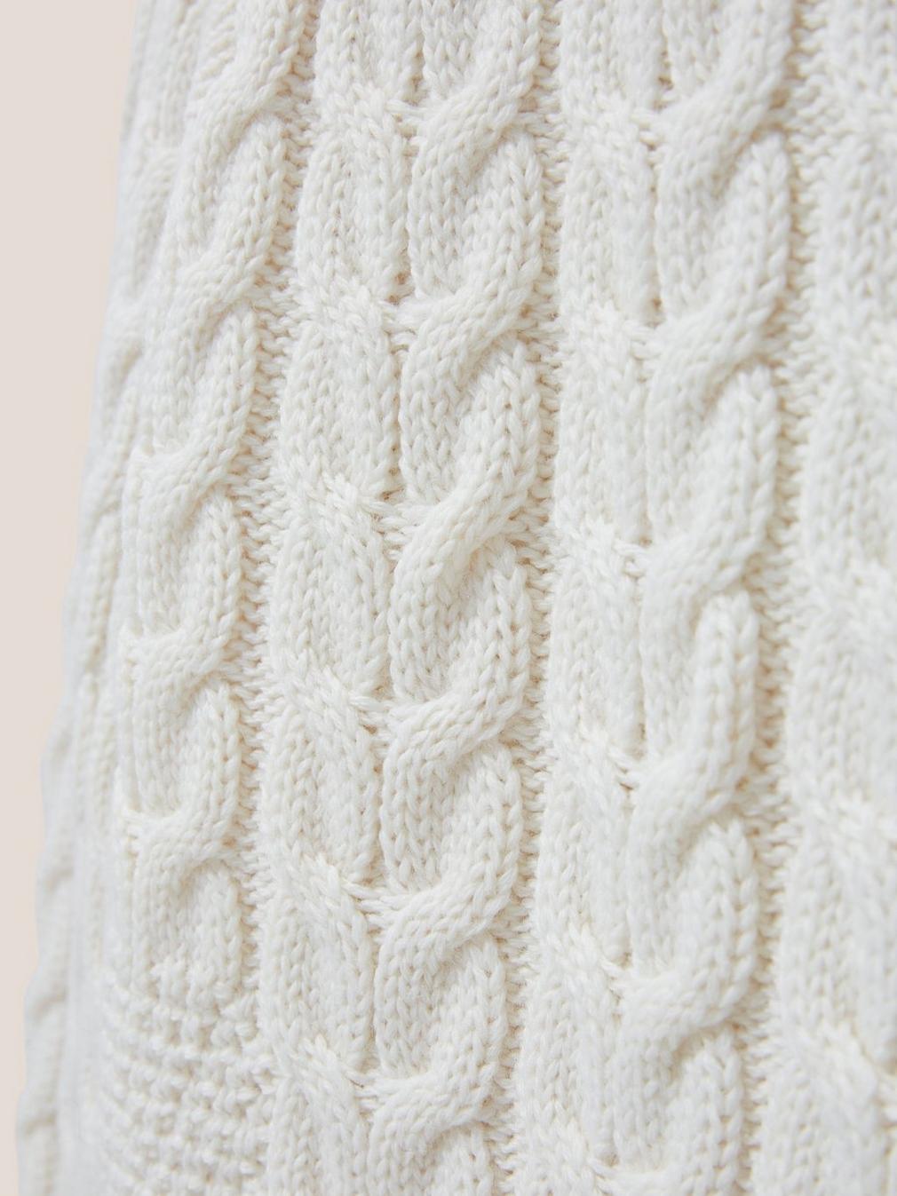 CABLE YOKE JUMPER in PALE IVORY | White Stuff