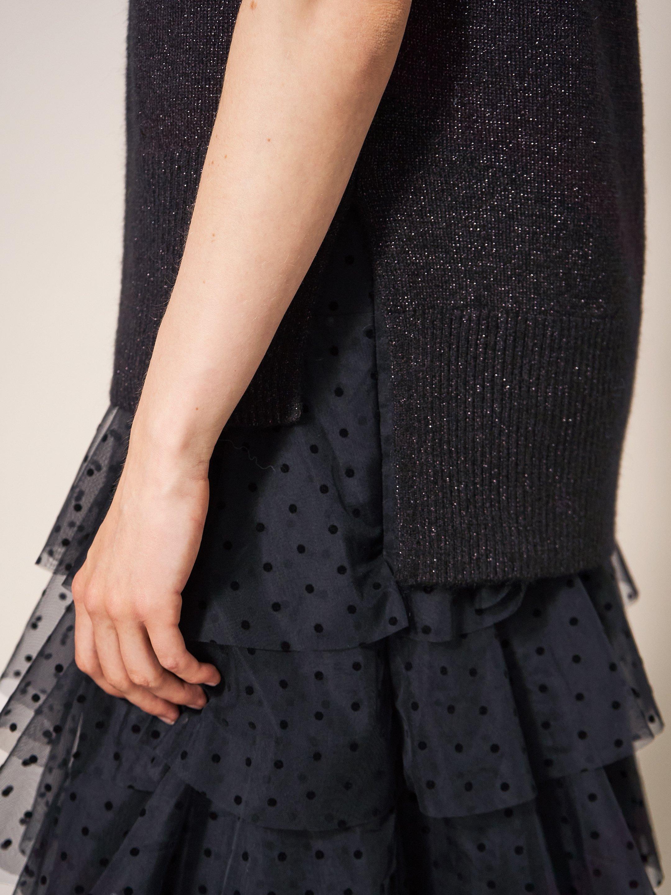 SPARKLE TANK JUMPER in PURE BLACK | White Stuff