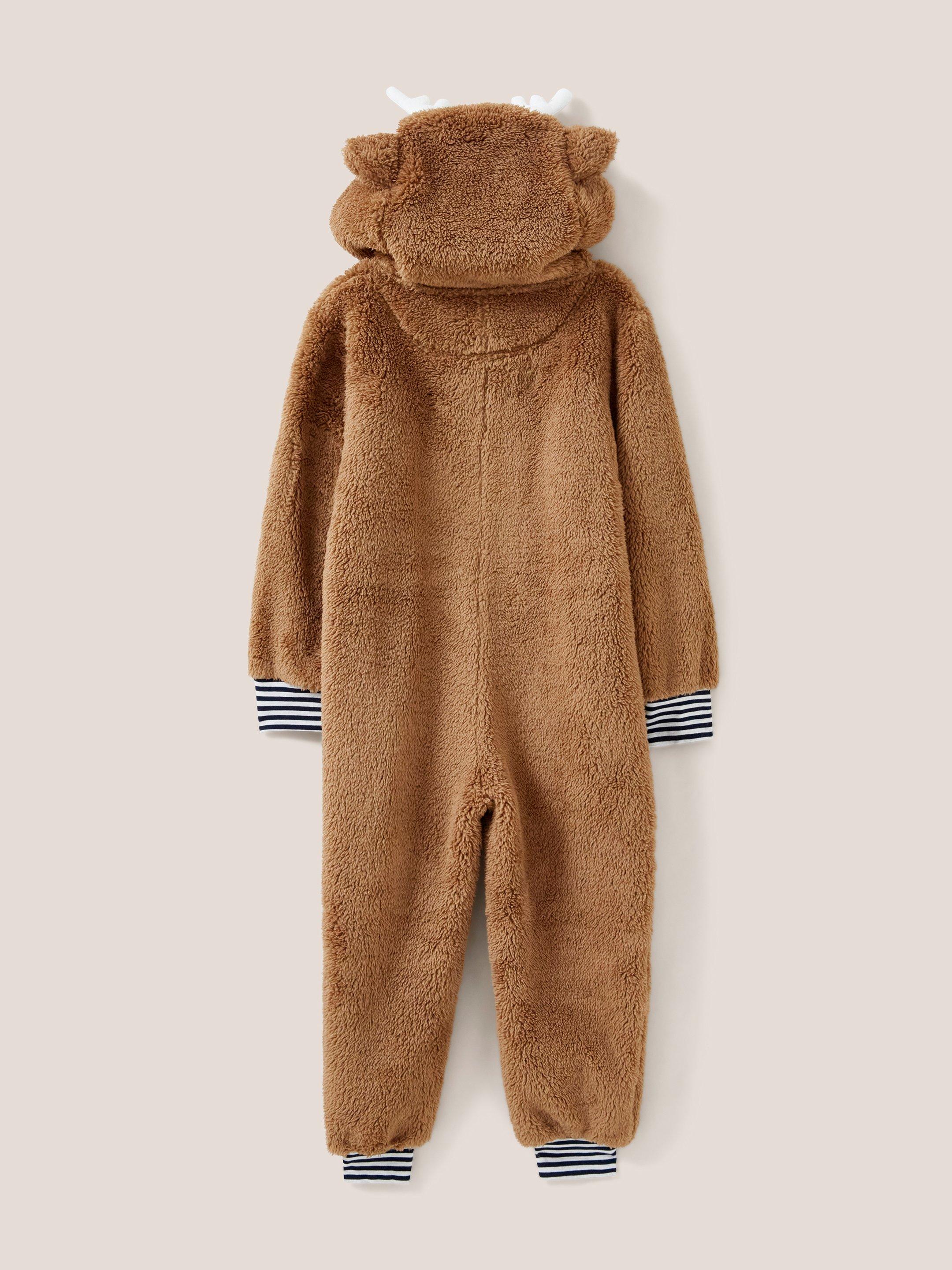 Reindeer Onesie in MID BROWN | White Stuff