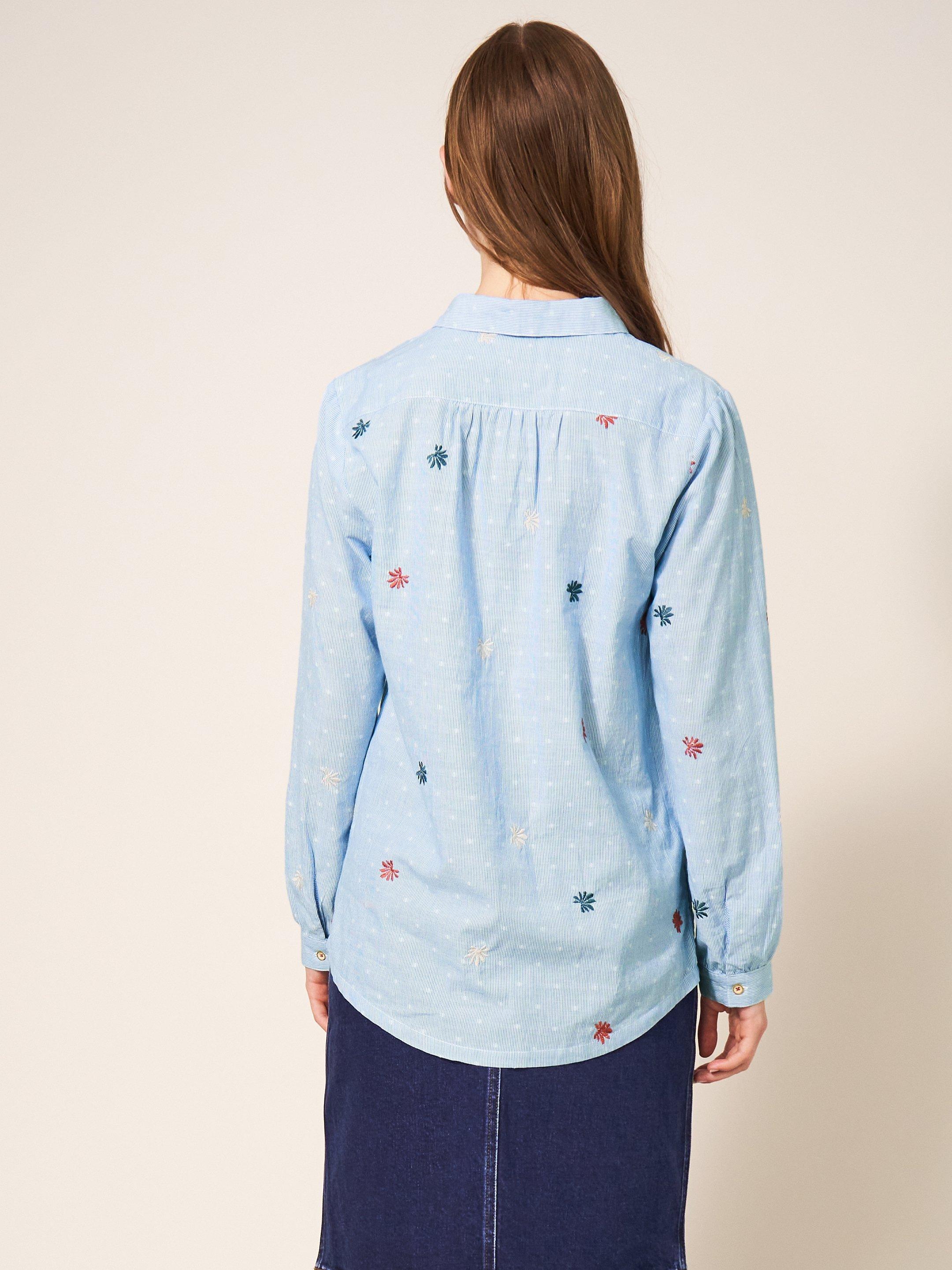Sophie Shirt In Blue Multi White Stuff