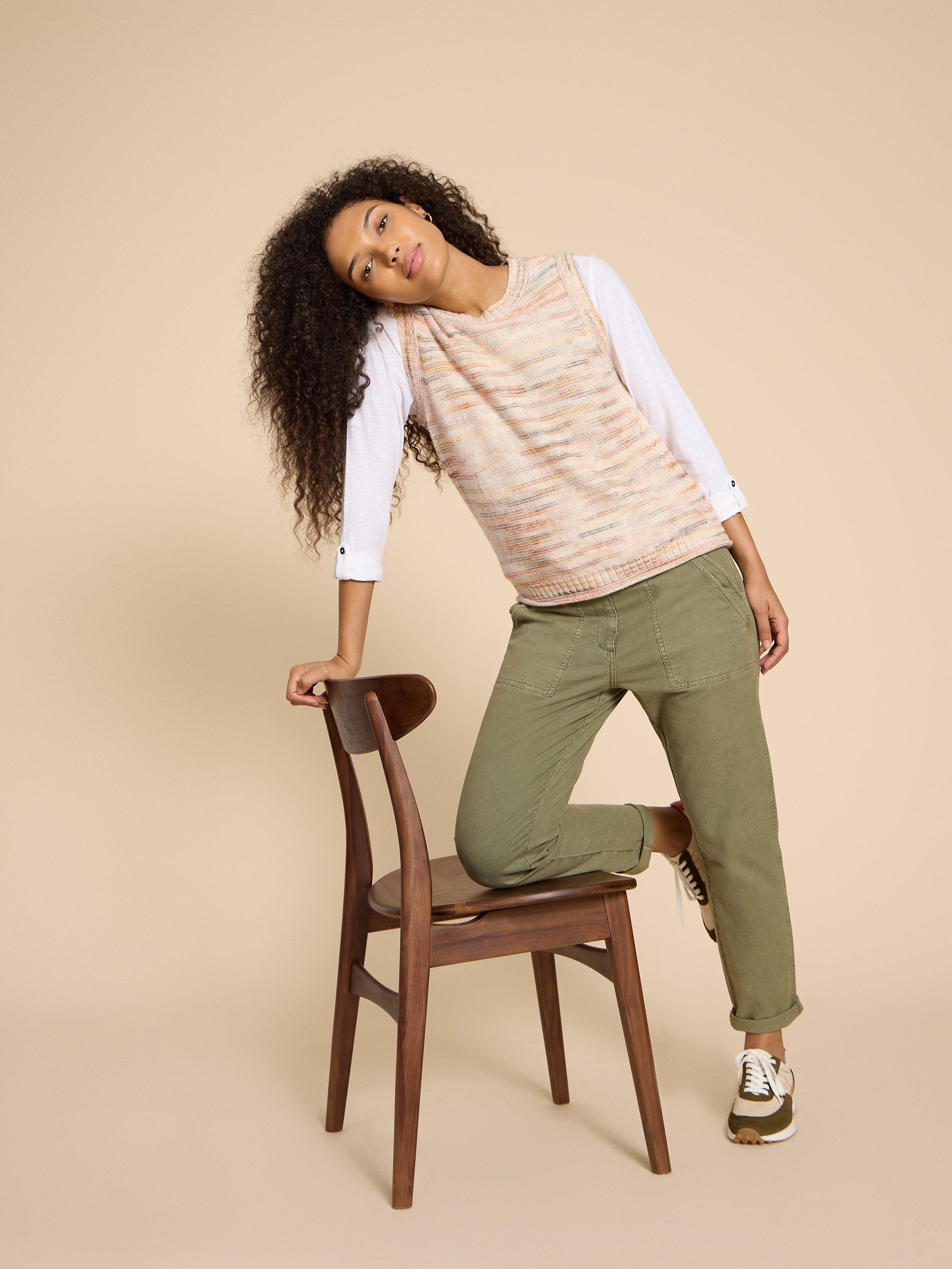 WICKHAM TANK in IVORY MULTI | White Stuff