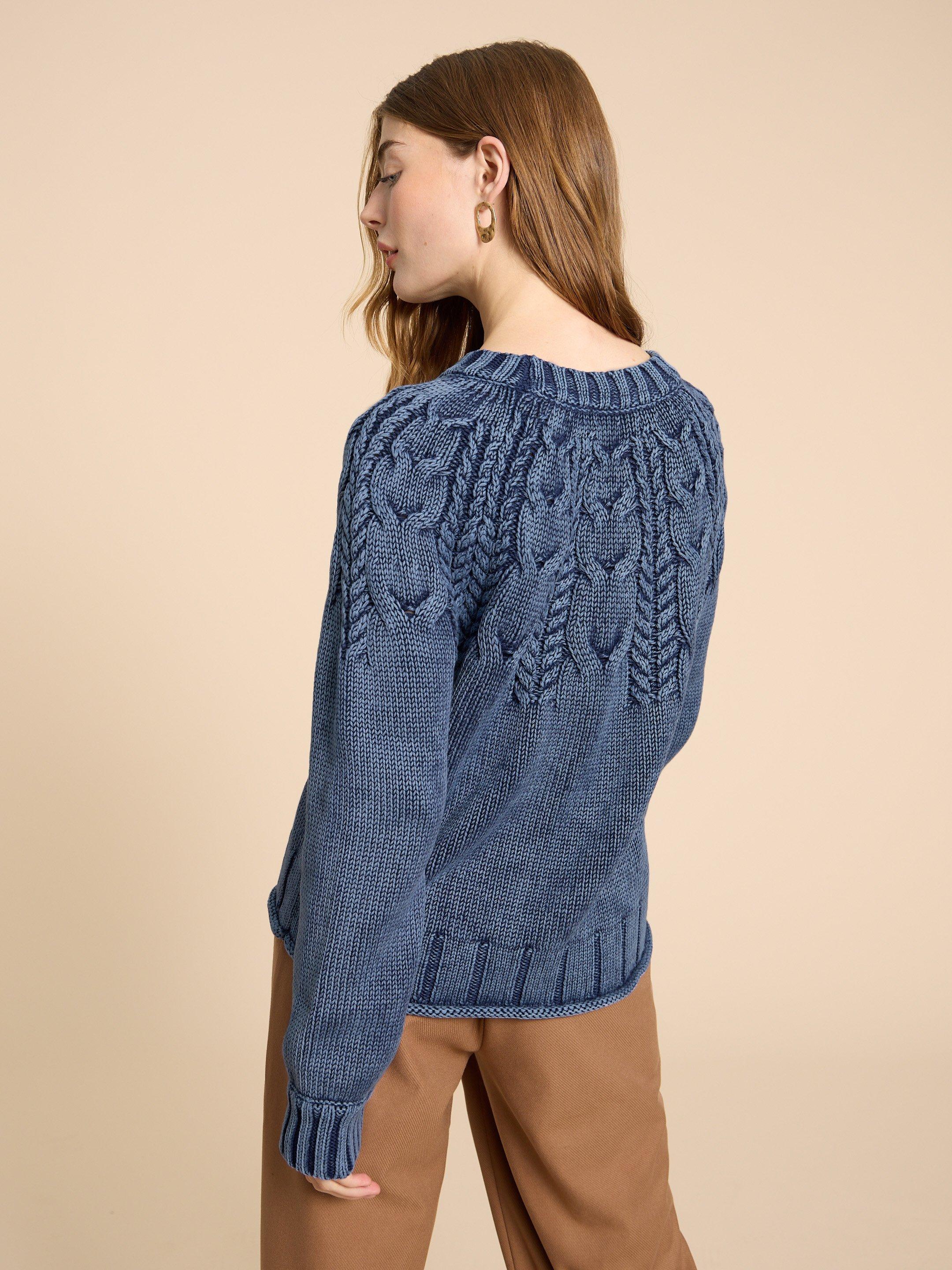 MIA CABLE JUMPER in INDIGO BLUE | White Stuff