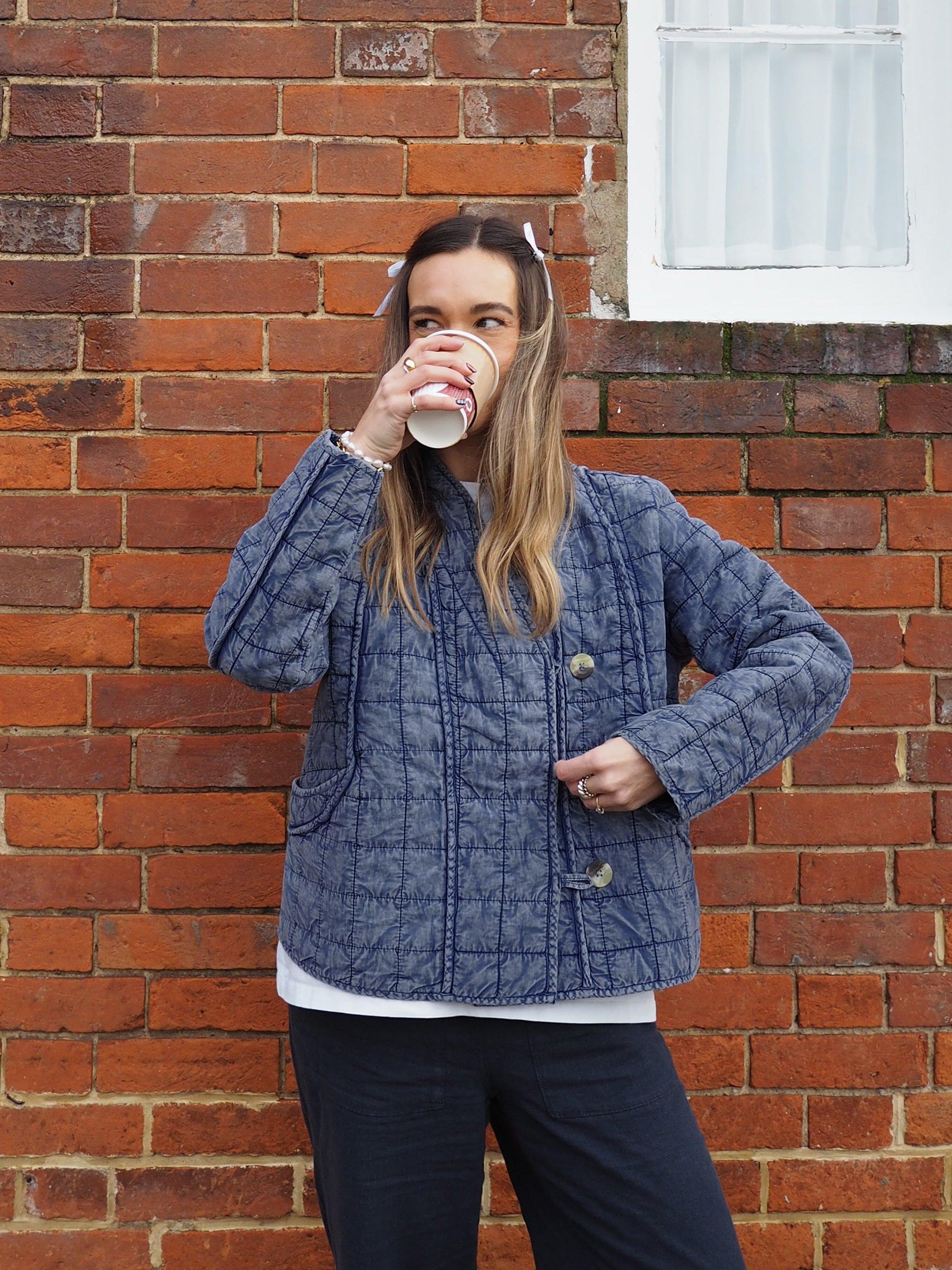 Luna Jacket in MID BLUE | White Stuff
