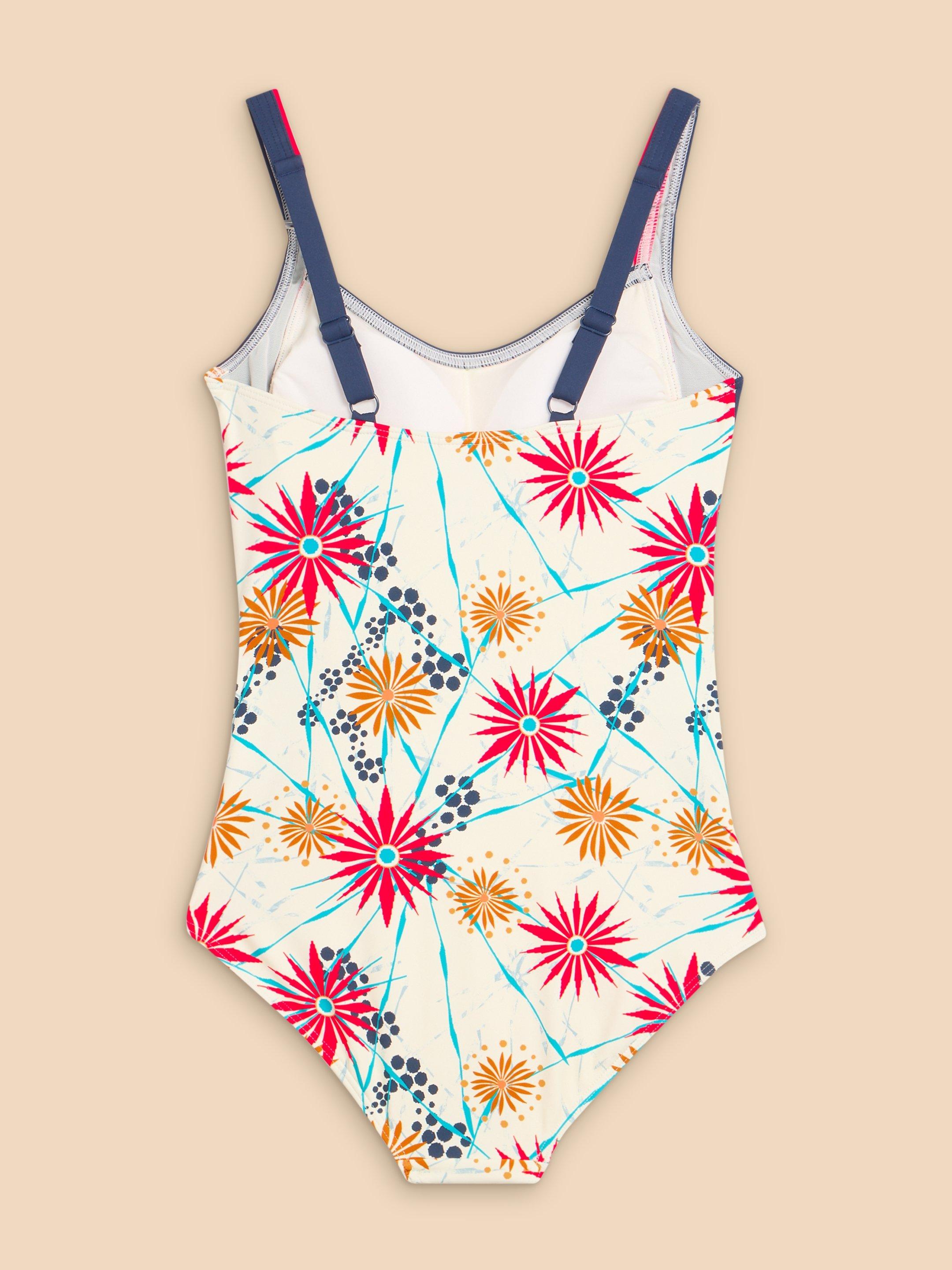 Splash Tummy Control Swimsuit in IVORY MULTI | White Stuff