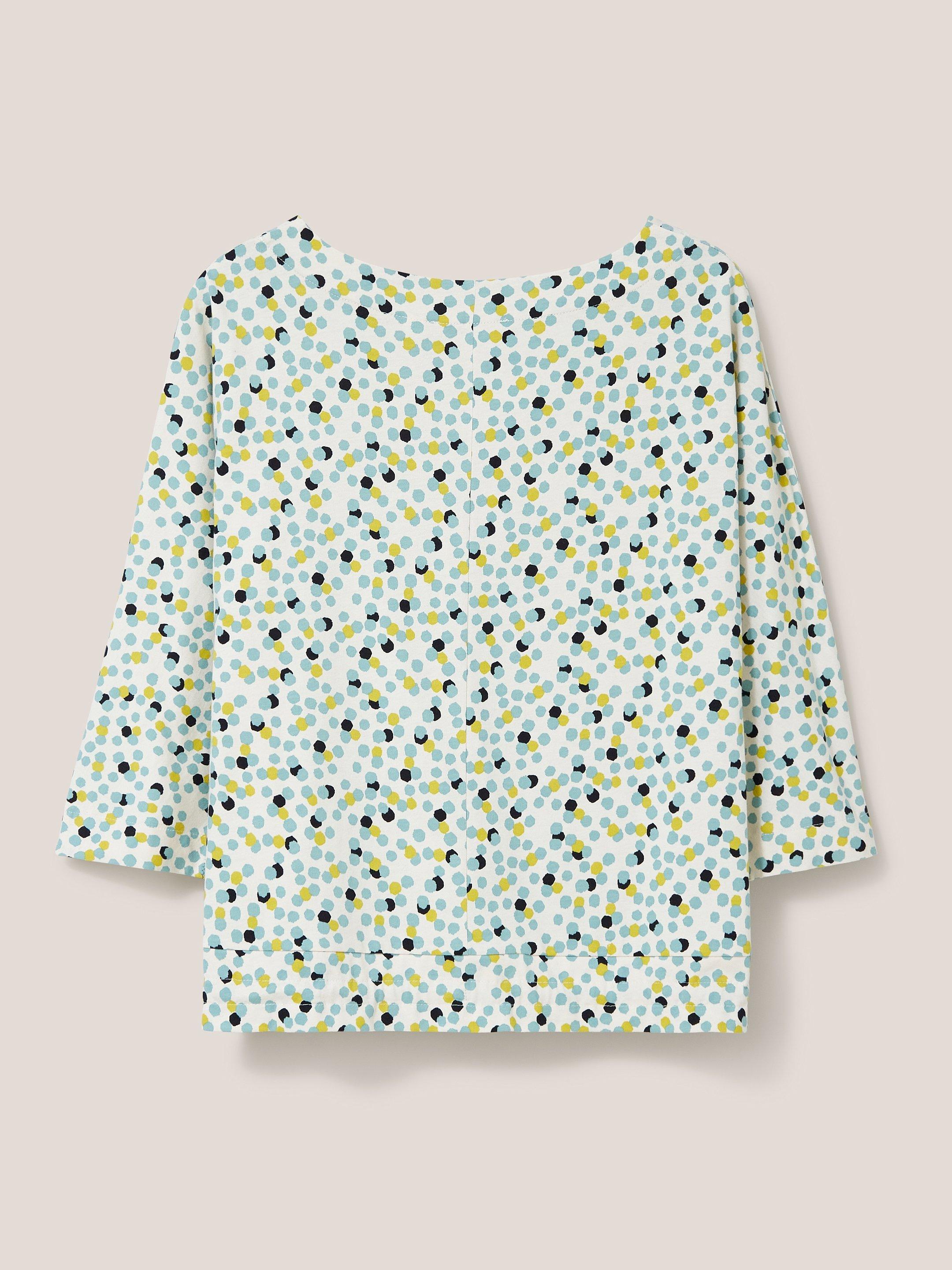 MADDIE MIX COTTON TOP in IVORY MULTI | White Stuff