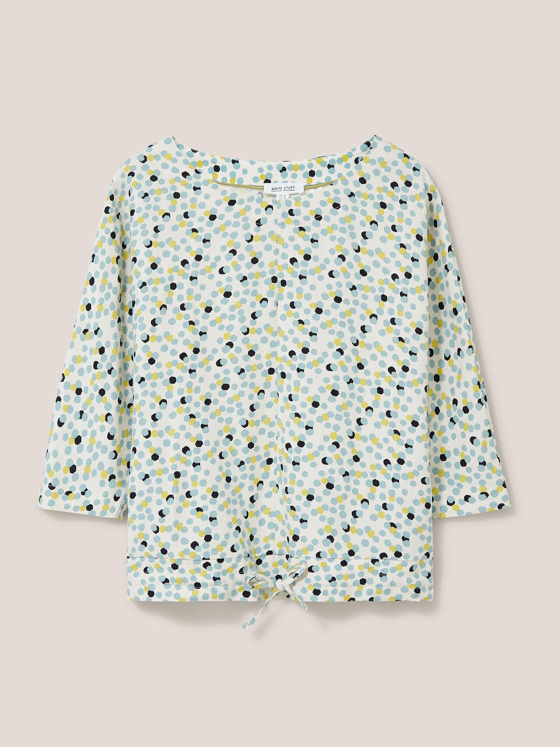 MADDIE MIX COTTON TOP in IVORY MULTI | White Stuff