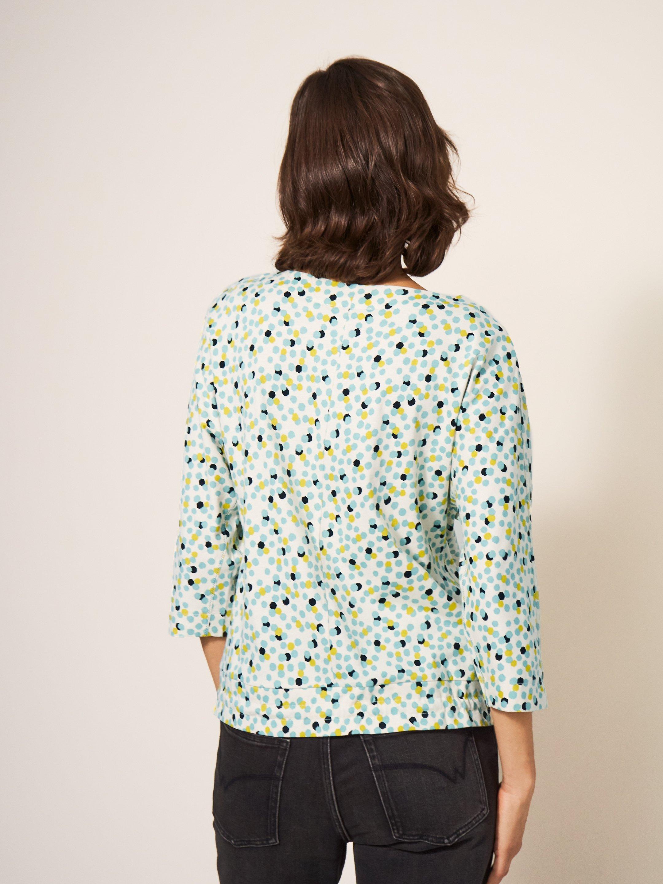 MADDIE MIX COTTON TOP in IVORY MULTI | White Stuff