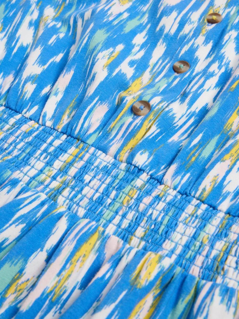 Darcie V Neck Maxi Printed Dress in BLUE PRINT | White Stuff