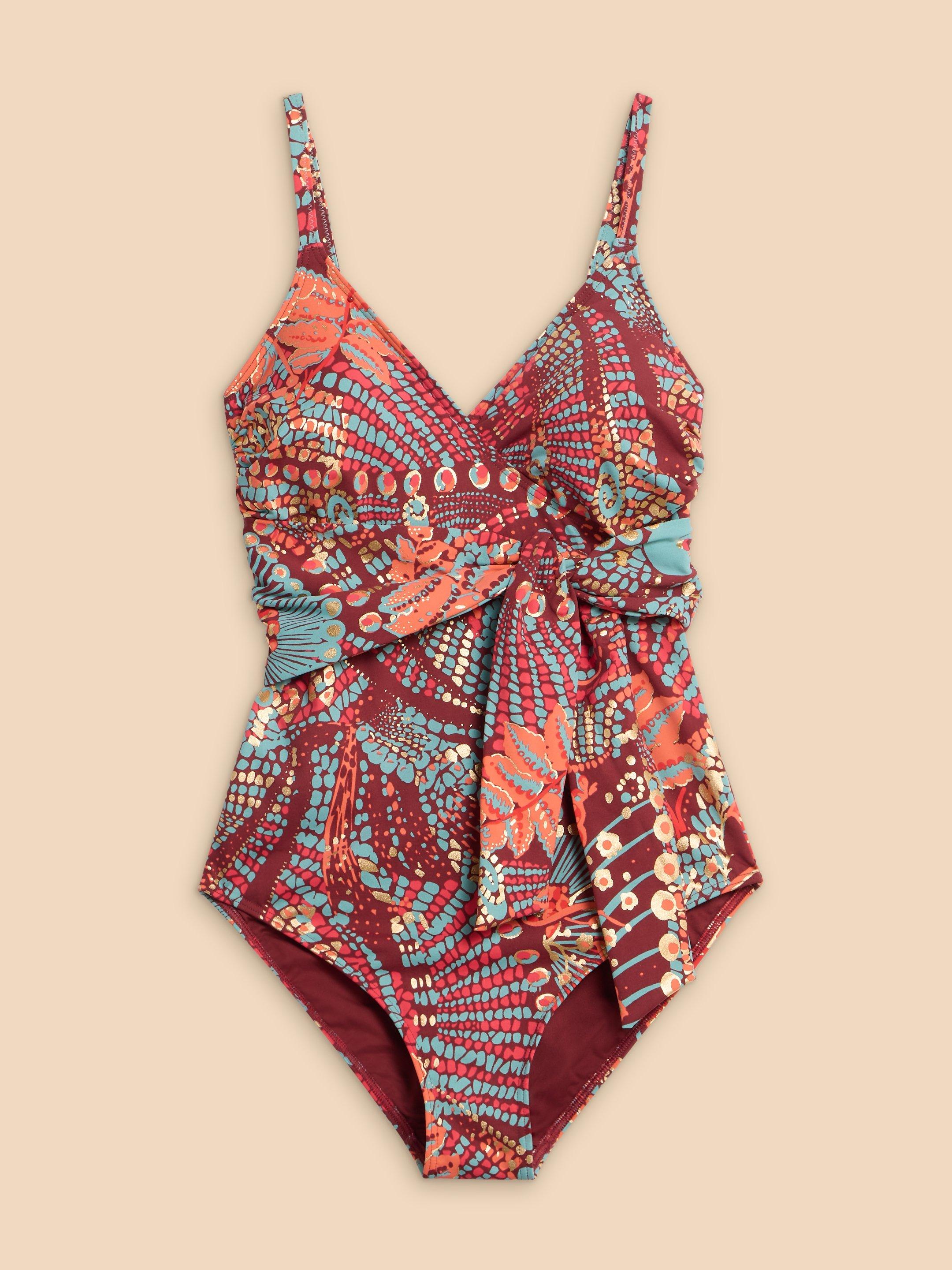 Tabitha Control Swimsuit in RED PRINT | White Stuff