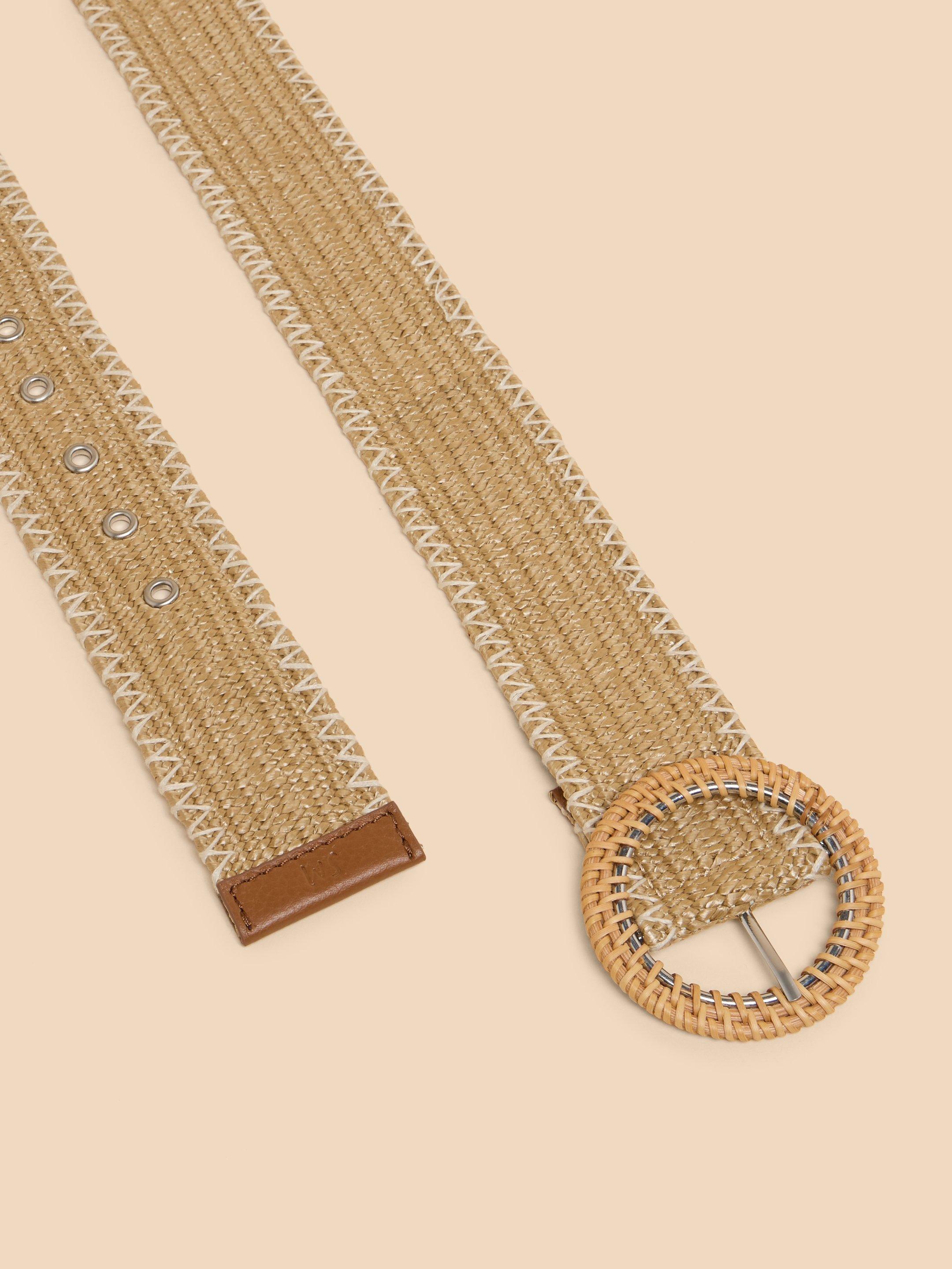 Raffia Woven Belt in LIGHT NATURAL | White Stuff