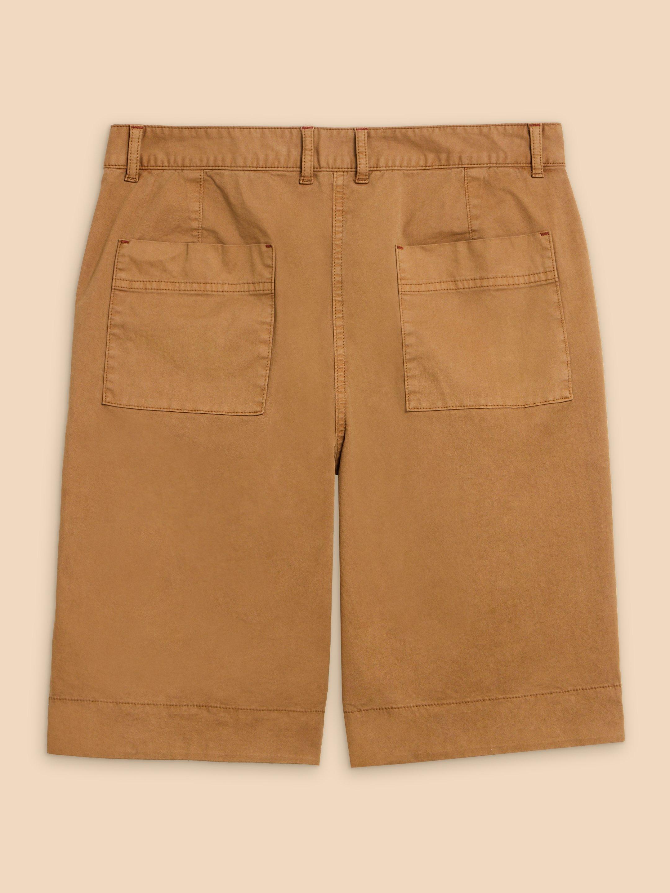 Hayley Organic Cotton Shorts in MID TAN | White Stuff