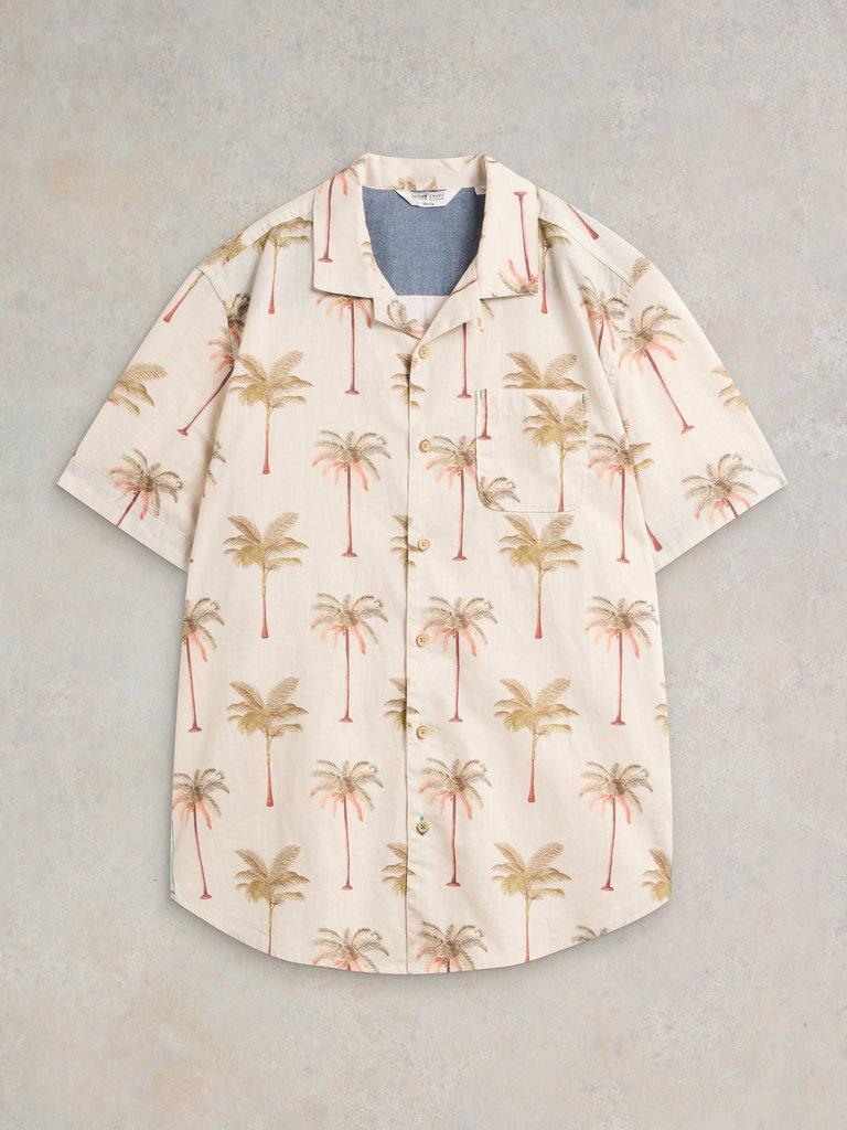 Palm Tree Printed Shirt in NATURAL PRINT | White Stuff