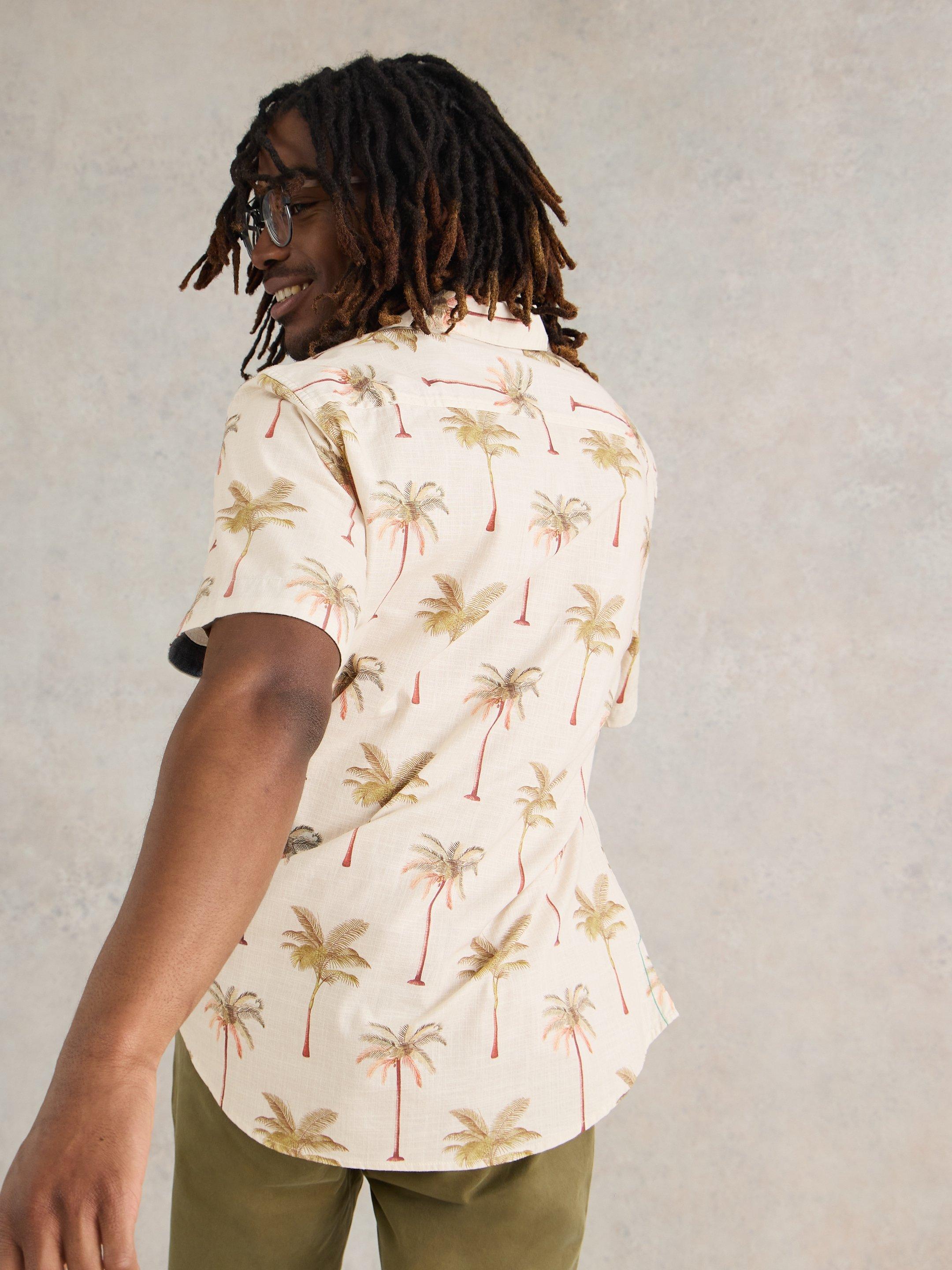 Palm Tree Printed Shirt in NATURAL PRINT | White Stuff