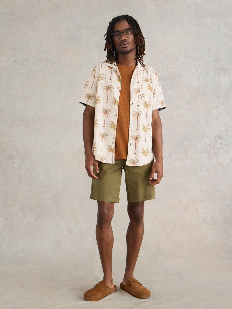 Palm Tree Printed Shirt in NATURAL PRINT | White Stuff