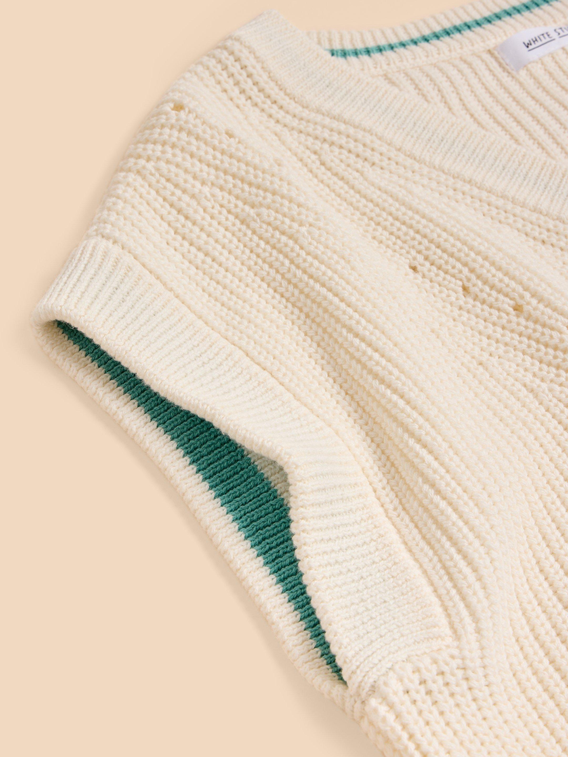 VANESSA V NECK TANK in NATURAL WHITE | White Stuff