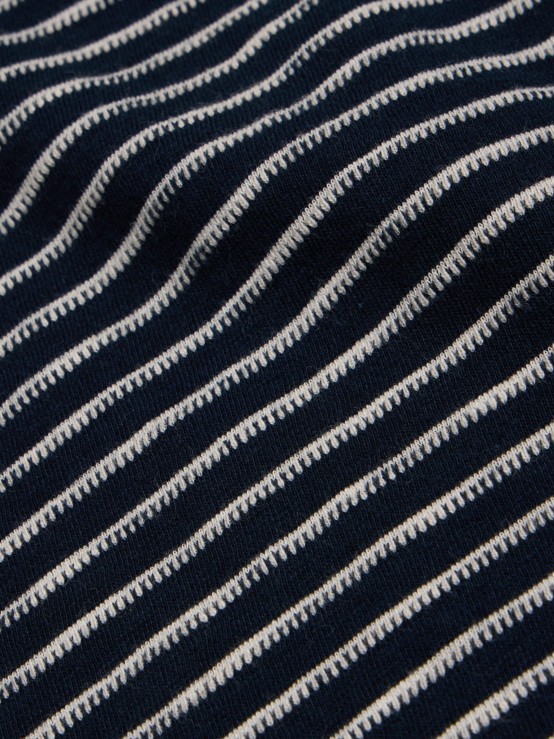 ABBIE EMBROIDERED STRIPE TEE in IVORY MULTI | White Stuff