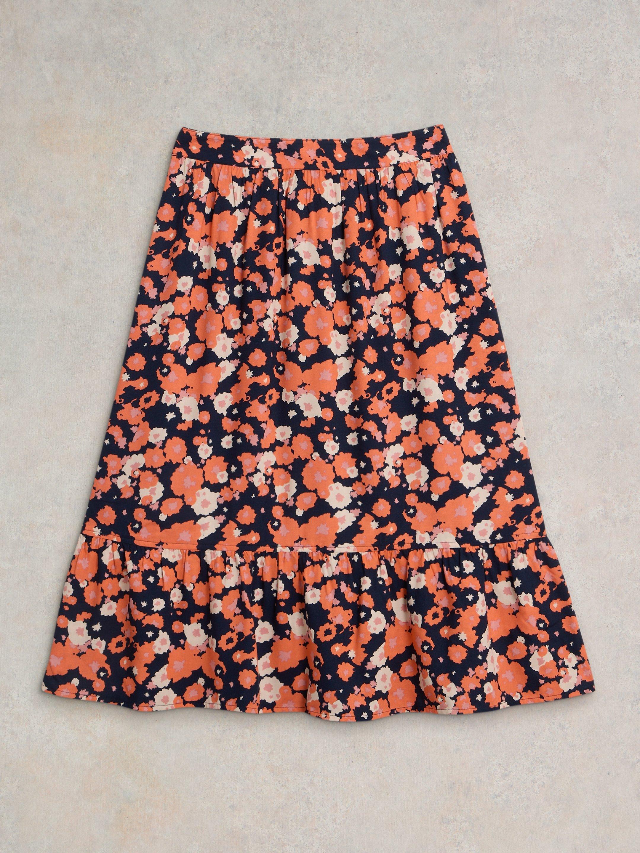 Ava Reversible Skirt in NAVY MULTI | White Stuff