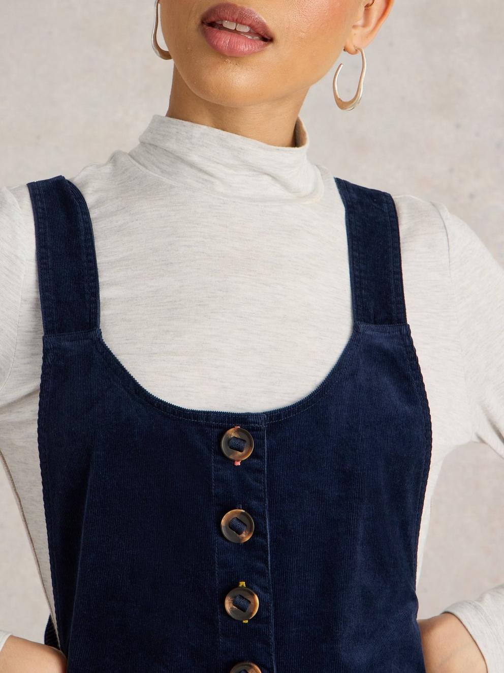 Viola Cord Dungaree in DARK NAVY | White Stuff Viola Cord Dungaree in DARK NAVY | White Stuff