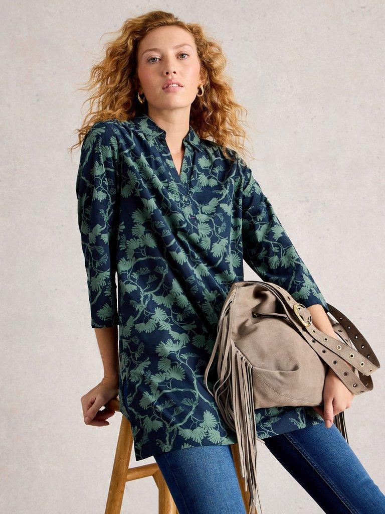 Blake Cord Tunic in NAVY PRINT | White Stuff