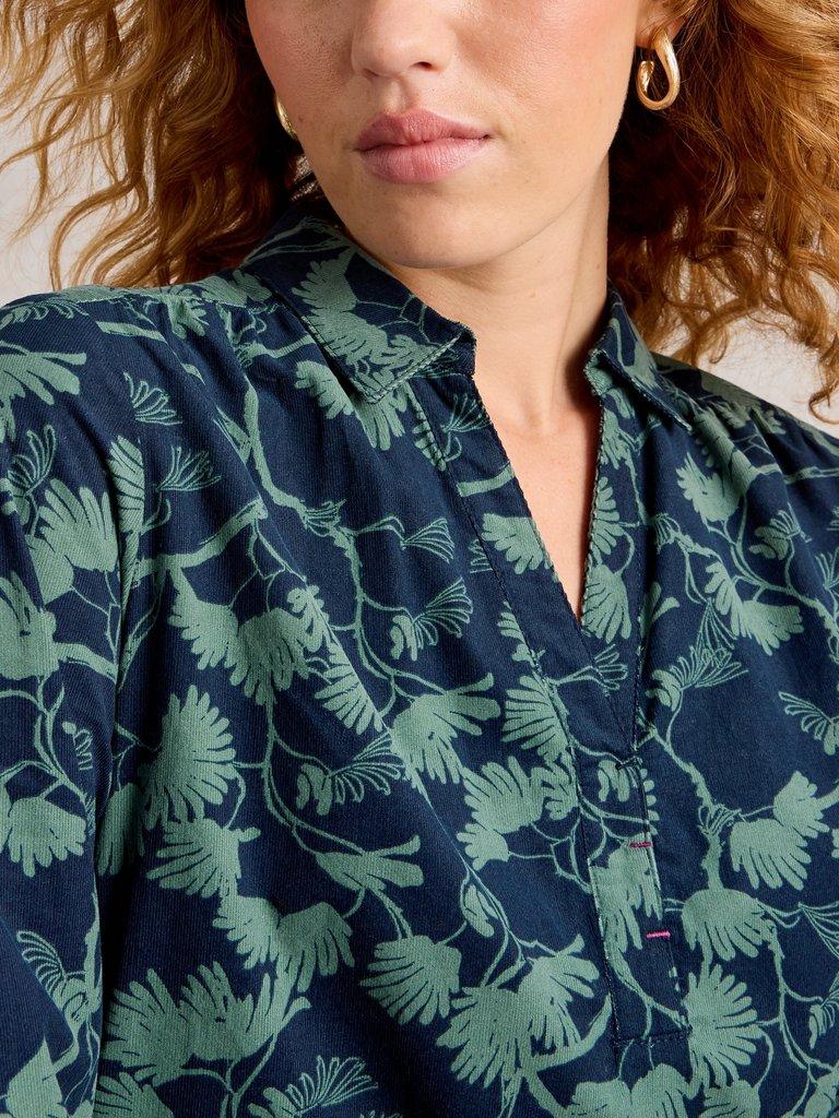 Blake Cord Tunic in NAVY PRINT | White Stuff