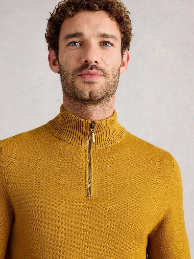 Newport Merino Long Sleeve Funnel in DARK YELLOW | White Stuff