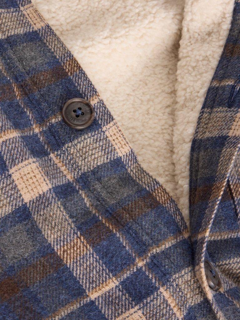 Check Borg Trucker in BLUE MULTI | White Stuff EU