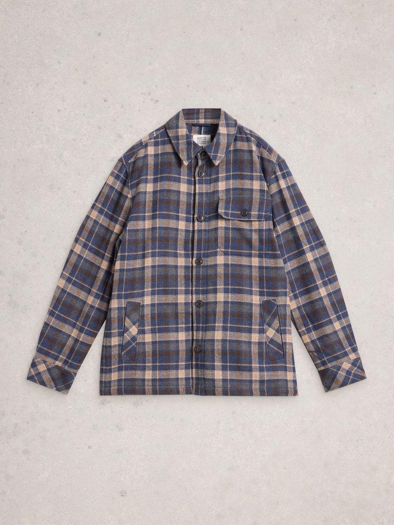 Check Borg Trucker in BLUE MULTI | White Stuff EU