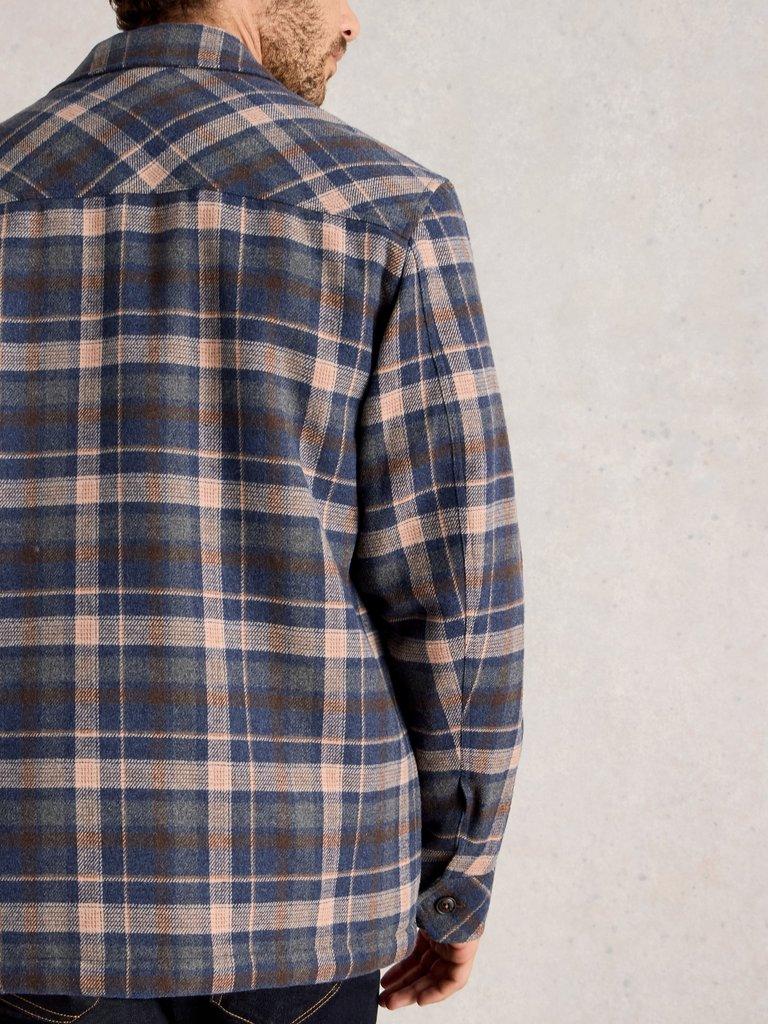 Check Borg Trucker in BLUE MULTI | White Stuff EU