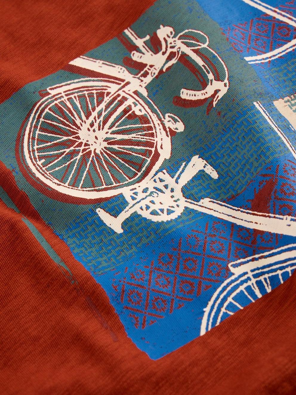 Abersoch Graphic Collage Bike in ORANGE PRINT | White Stuff EU