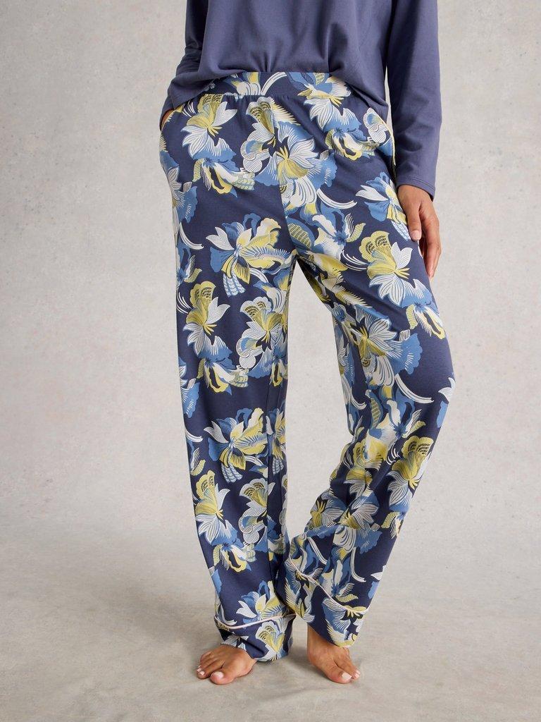 NINA PJ JERSEY BOTTOM in PURPLE PRINT | White Stuff