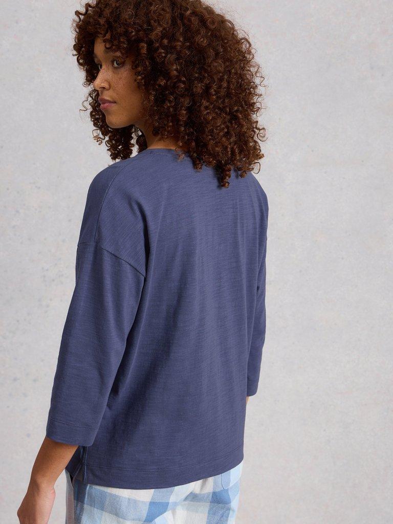 MIA BOXY TEE in DARK PURPLE | White Stuff