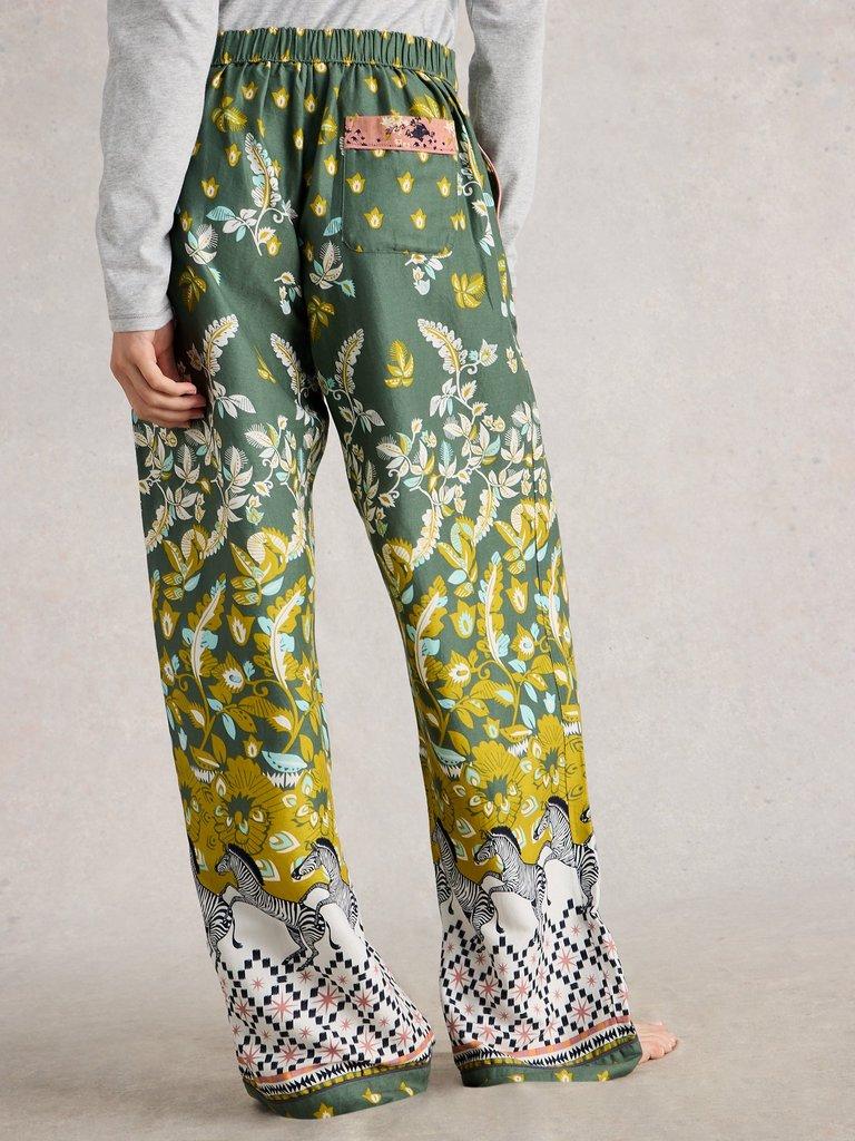 ORGANIC NINA PJ BOTTOM in GREEN PRINT | White Stuff