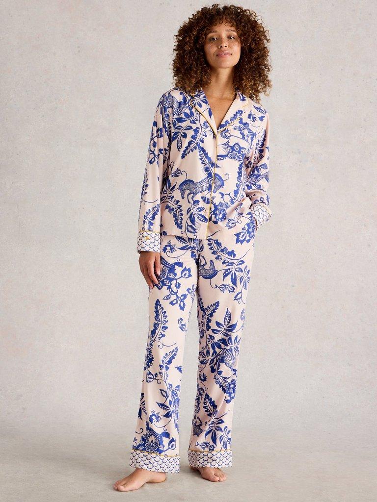 ORGANIC NINA PJ BOTTOM in PINK PRINT | White Stuff US