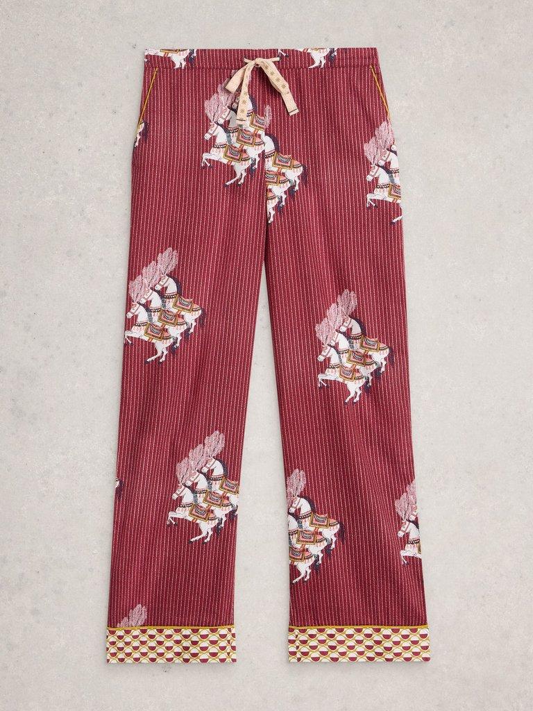 ORGANIC NINA PJ BOTTOM in RED PRINT | White Stuff US