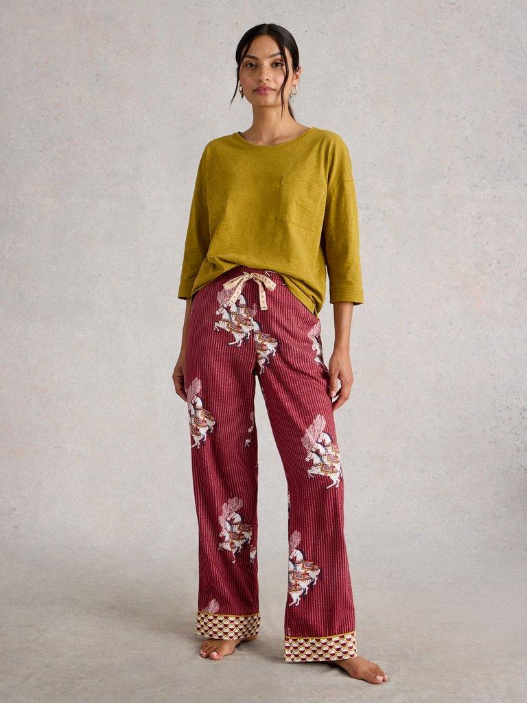 ORGANIC NINA PJ BOTTOM in RED PRINT | White Stuff US