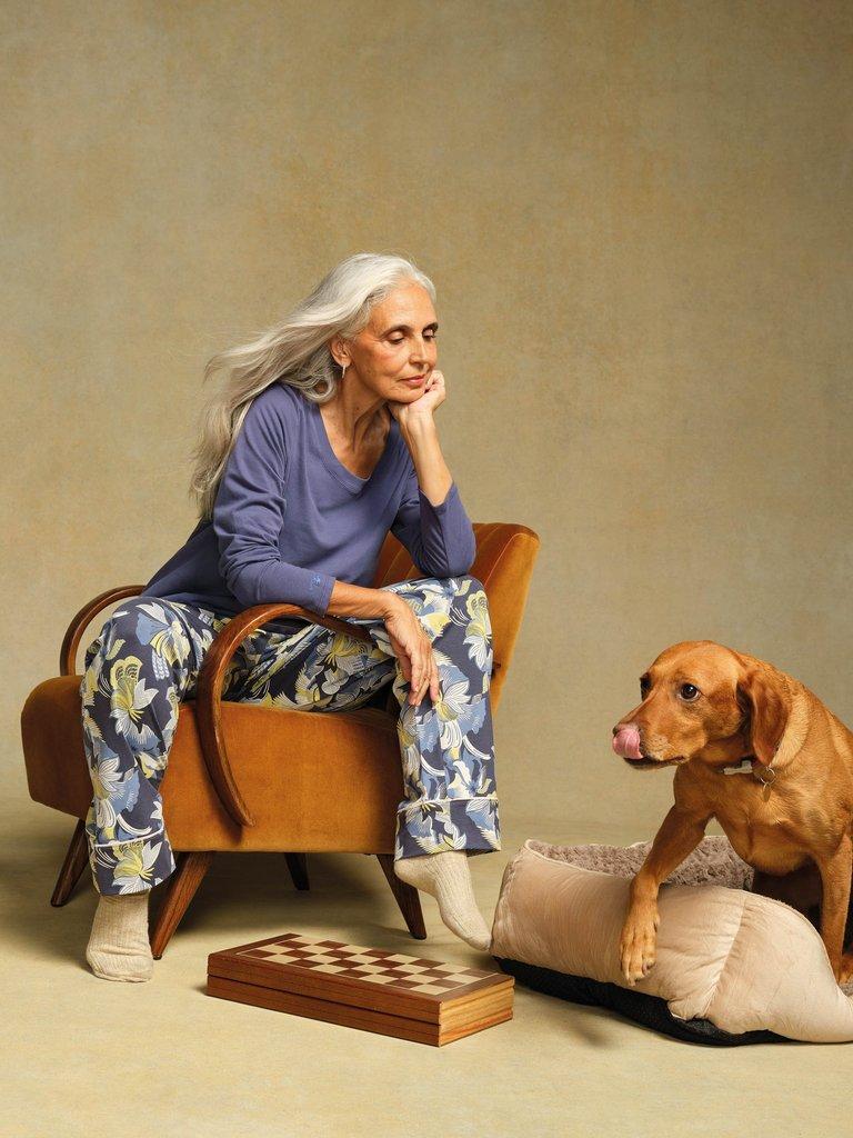 EVA PJ TOP JERSEY in DARK PURPLE | White Stuff