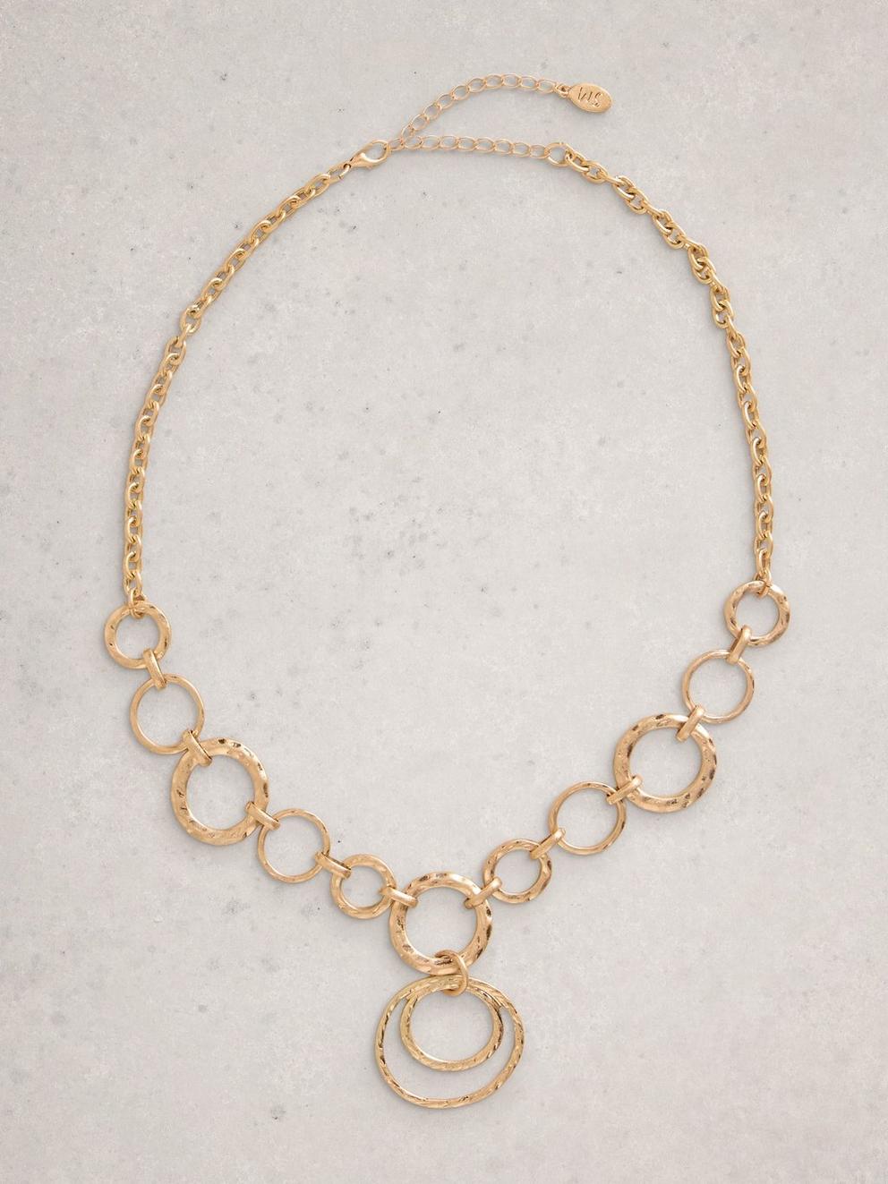 Reka Ring Necklace in GOLD TONE METALLIC | White Stuff US
