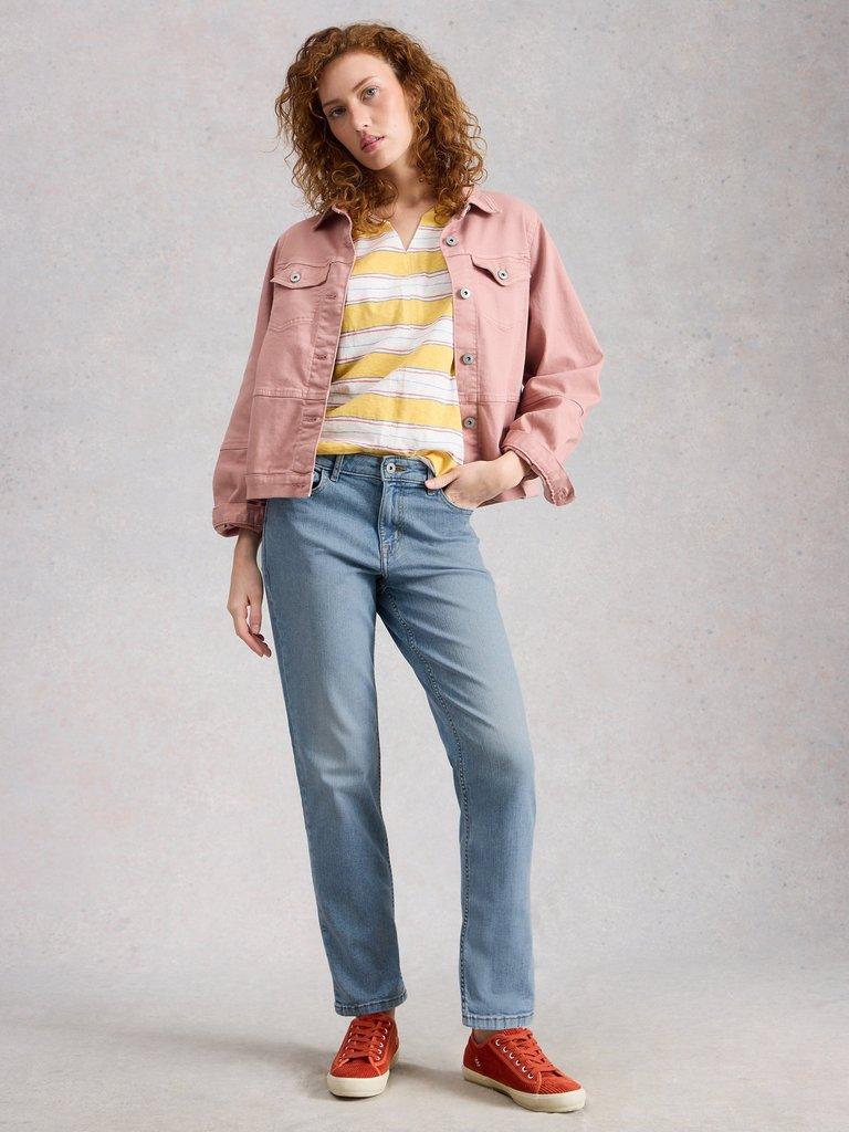 Taylor Straight Full Length Jean in LIGHT DENIM | White Stuff EU